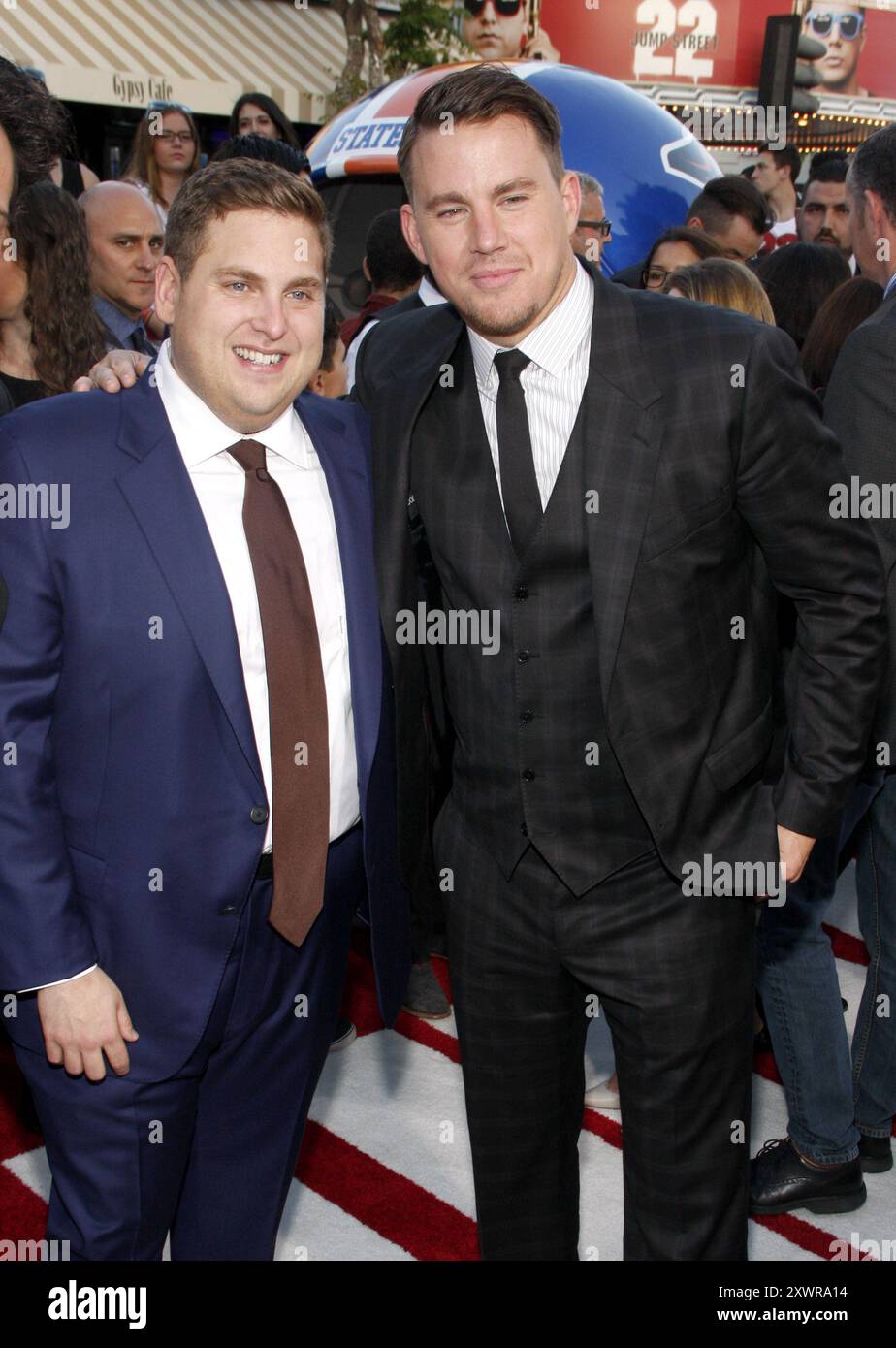 Channing Tatum and Jonah Hill at the Los Angeles premiere of "22 Jump ...