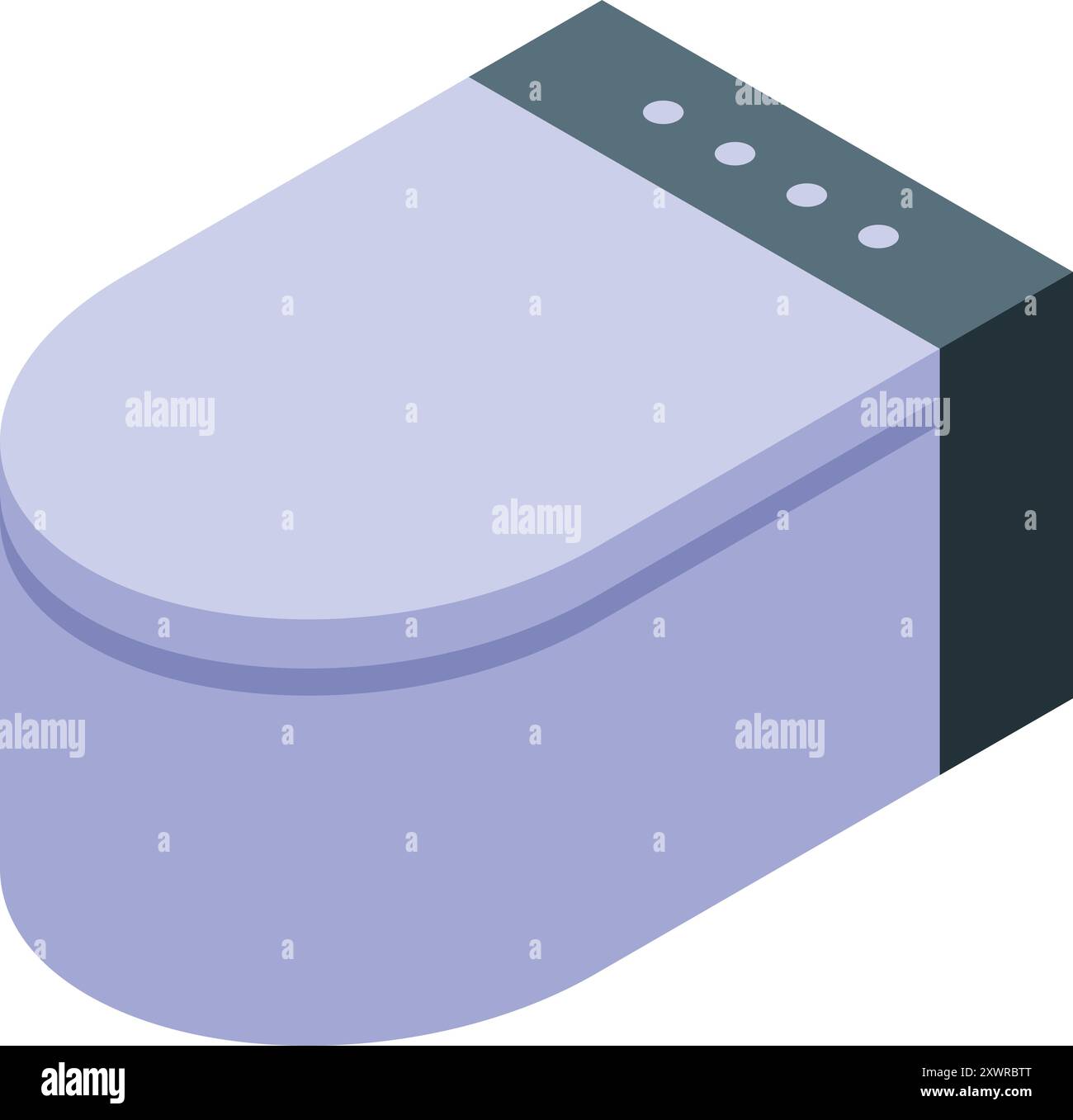 Flushing toilet design illustration Cut Out Stock Images & Pictures - Alamy