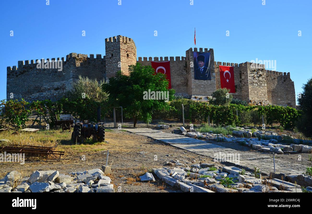 Selcuk Castle, located in Izmir, Turkey, was built by the Byzantines ...