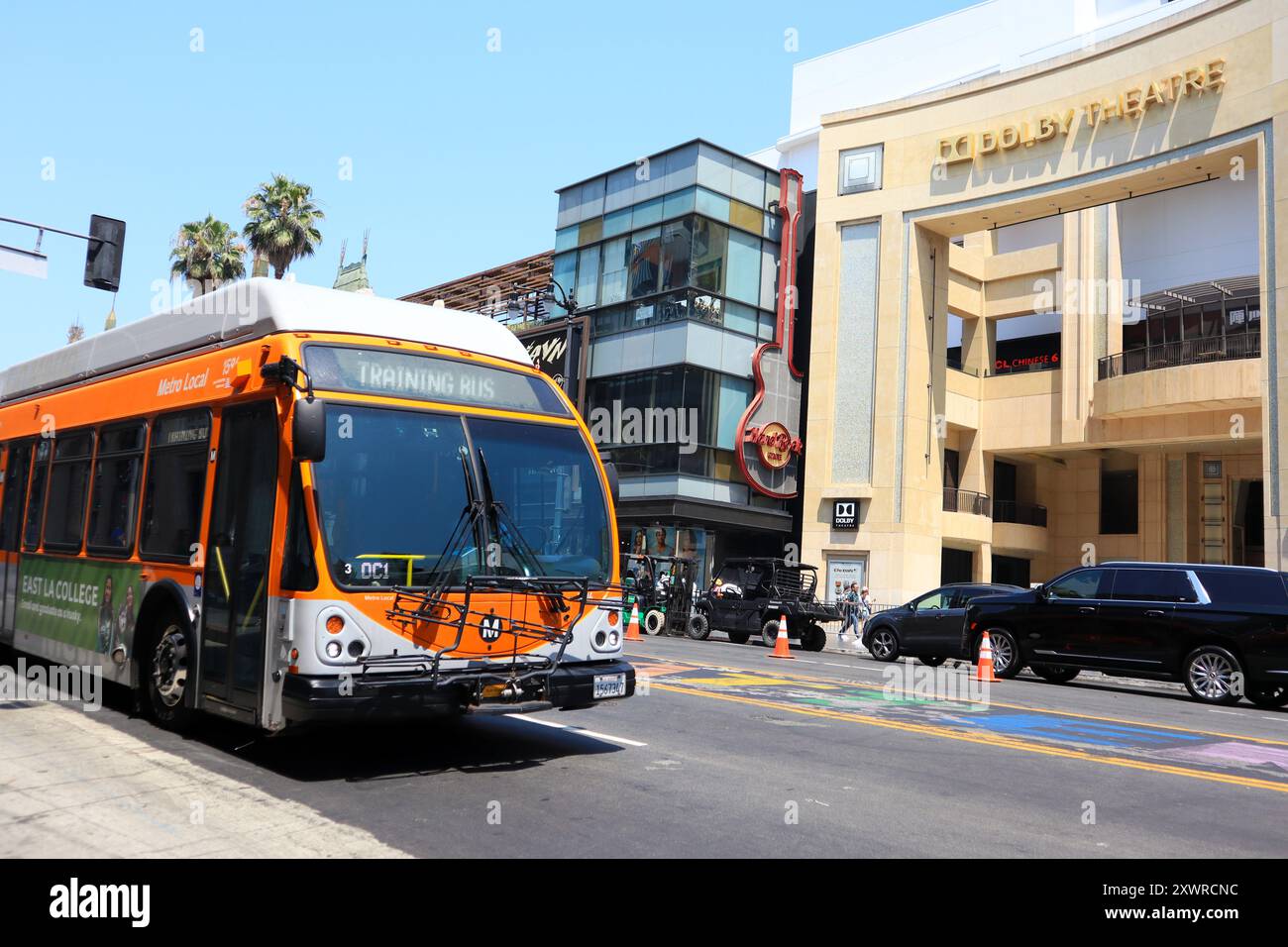 Hollywood (Los Angeles), California: METRO local Bus on Hollywood Blvd ...