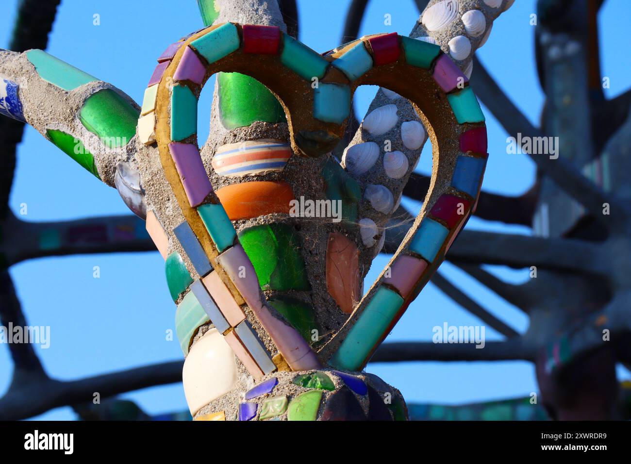 Los Angeles, California: detail of WATTS TOWERS by Simon Rodia ...