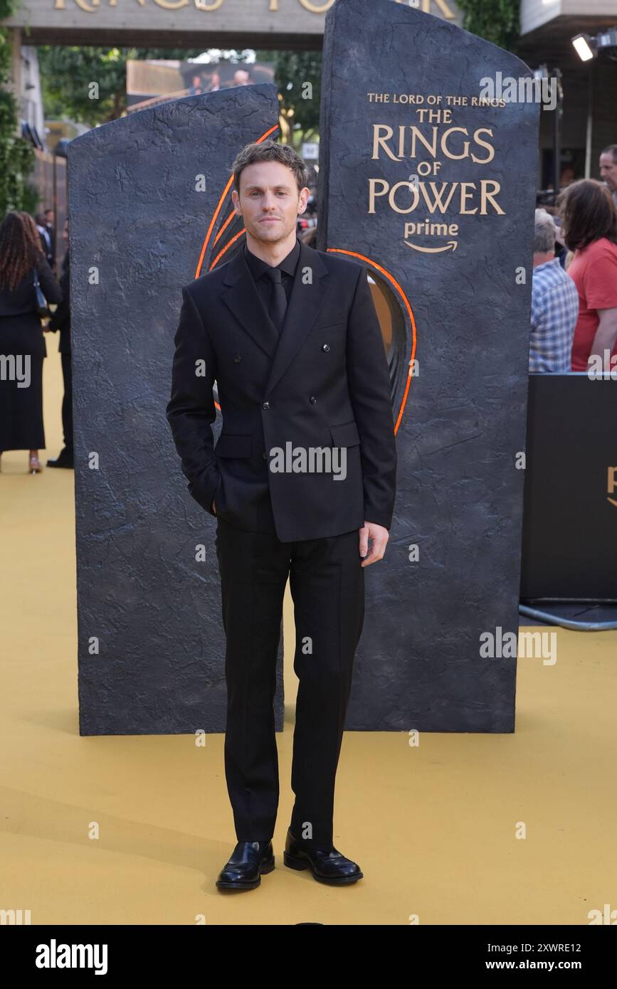 Charlie Vickers arriving at the World premiere for Season Two of The ...