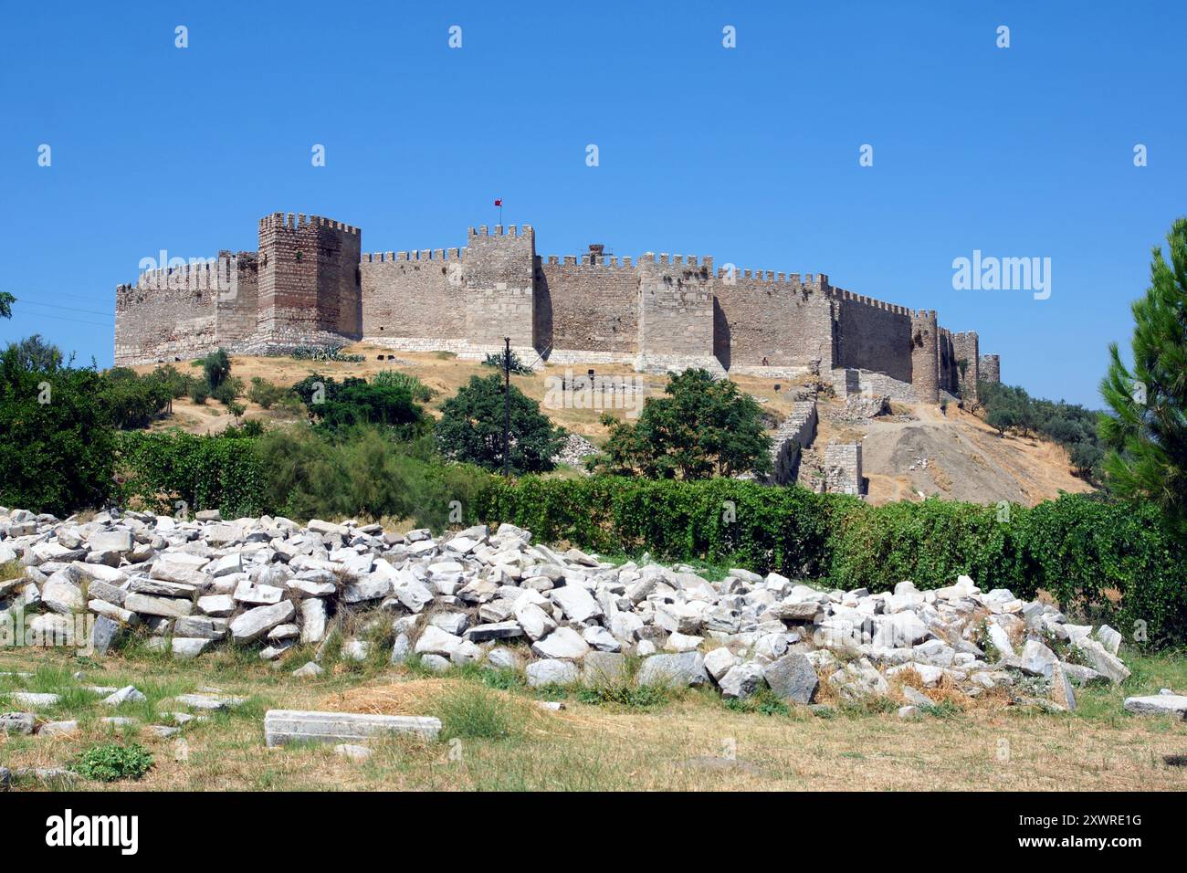 Selcuk Castle, located in Izmir, Turkey, was built by the Byzantines ...