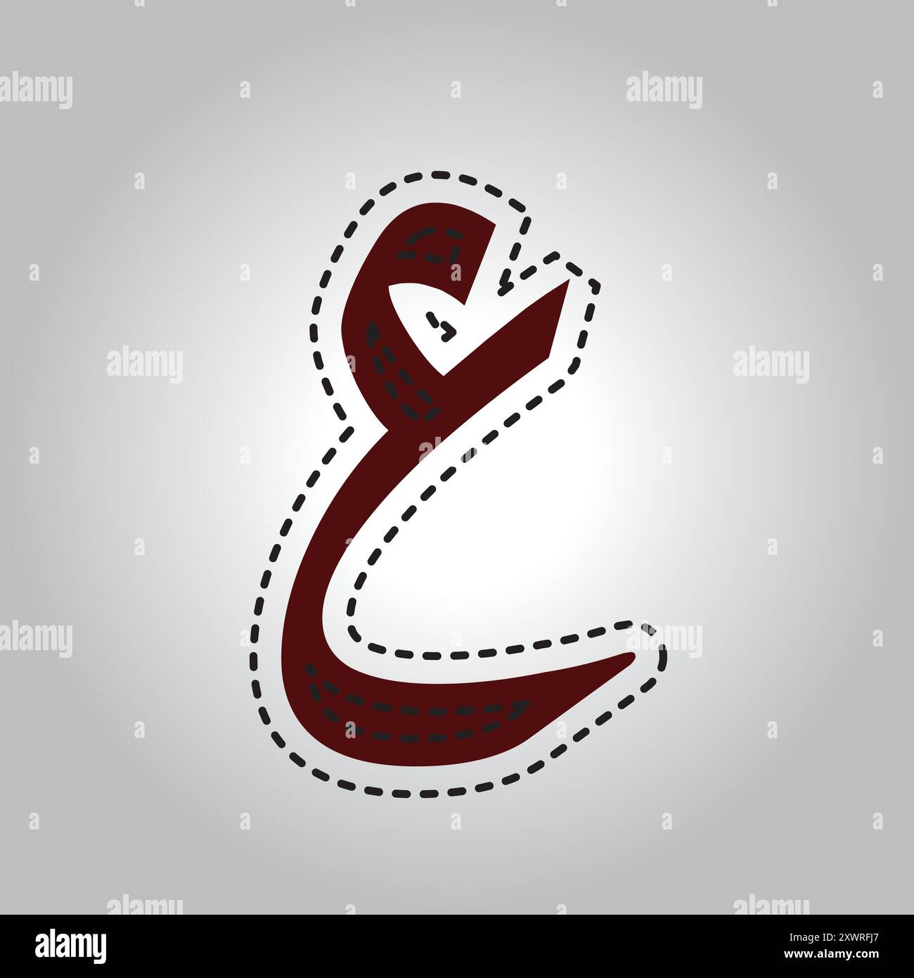 Arabic Calligraphy Alphabet letters or Stylized Riqa font style ...