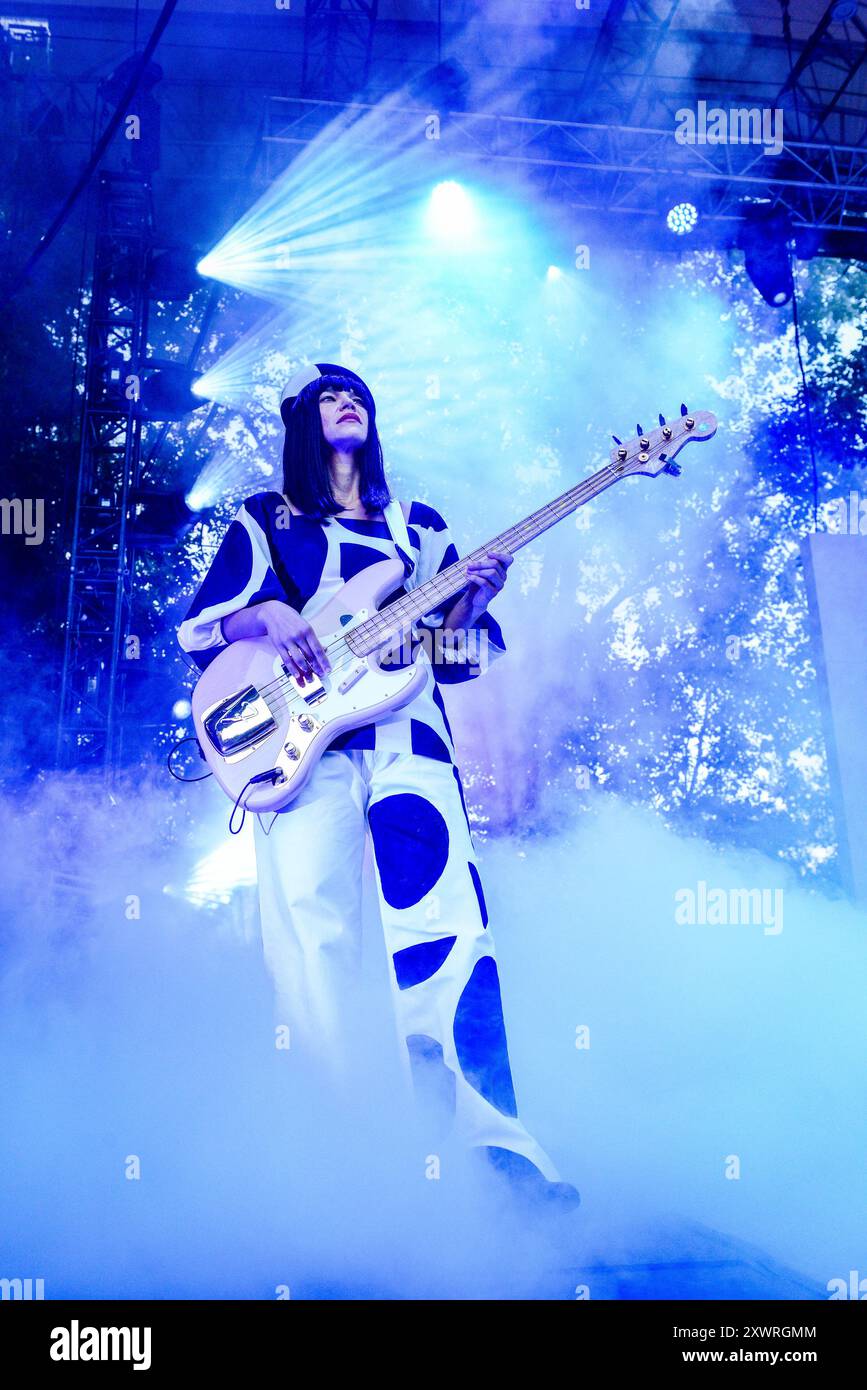 Troutdale, Oregon, USA 8/19/2024, Laura Lee Ochoa of Khruangbin ...