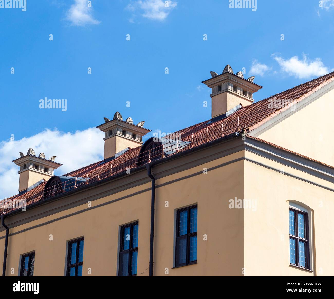 Shot of the facade of an historical european building Stock Photo - Alamy