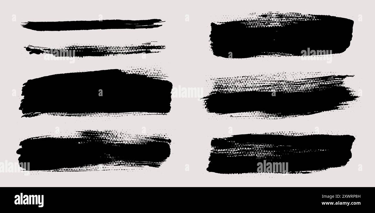 Brush strokes vector. Paintbrush collection Stock Vector Image & Art ...