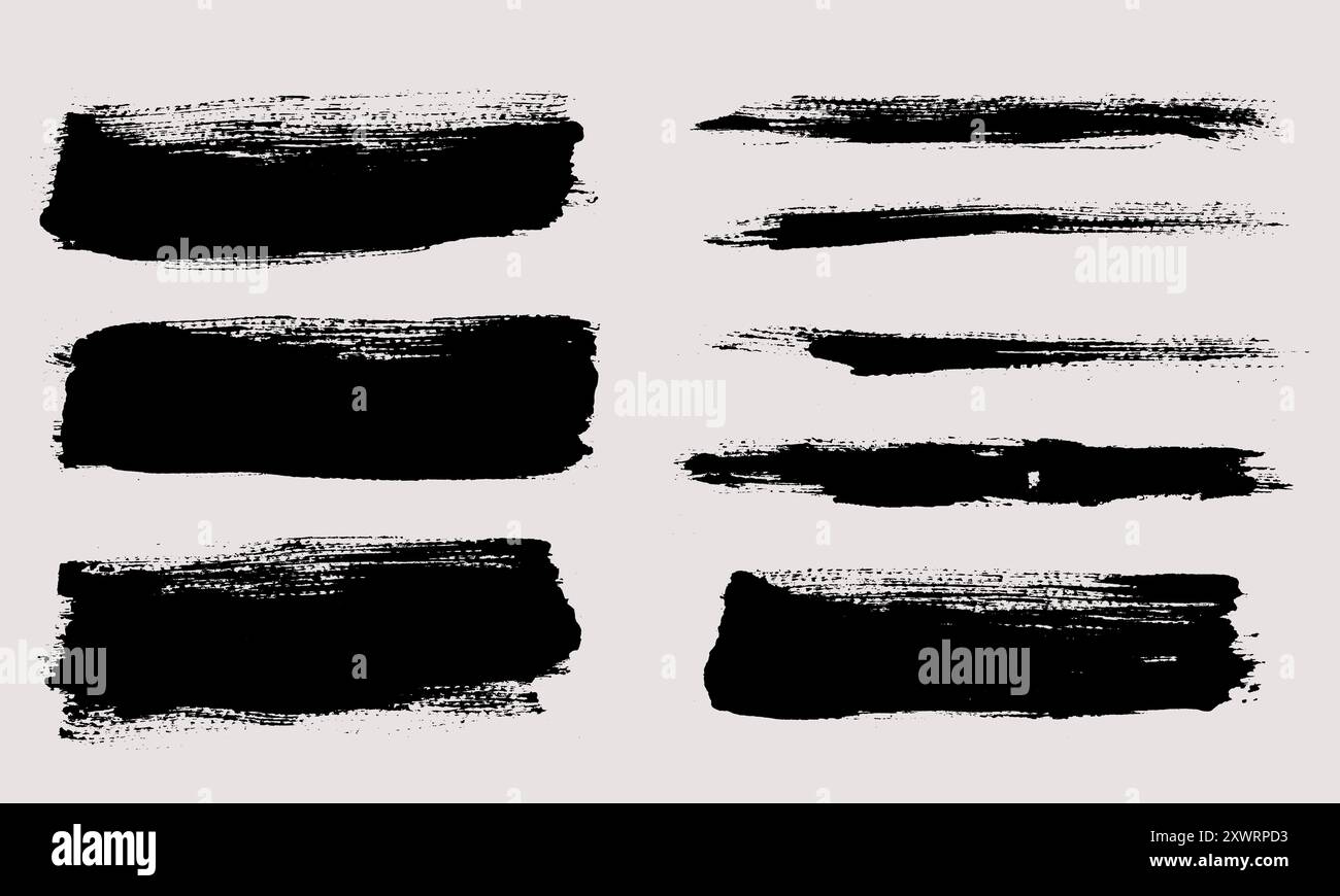 Brush strokes vector. Paintbrush collection Stock Vector Image & Art ...