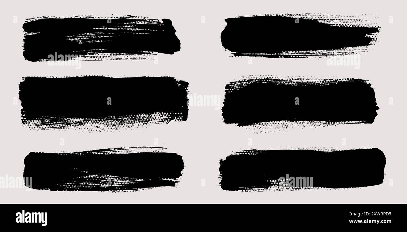 Brush strokes vector. Paintbrush collection Stock Vector Image & Art ...