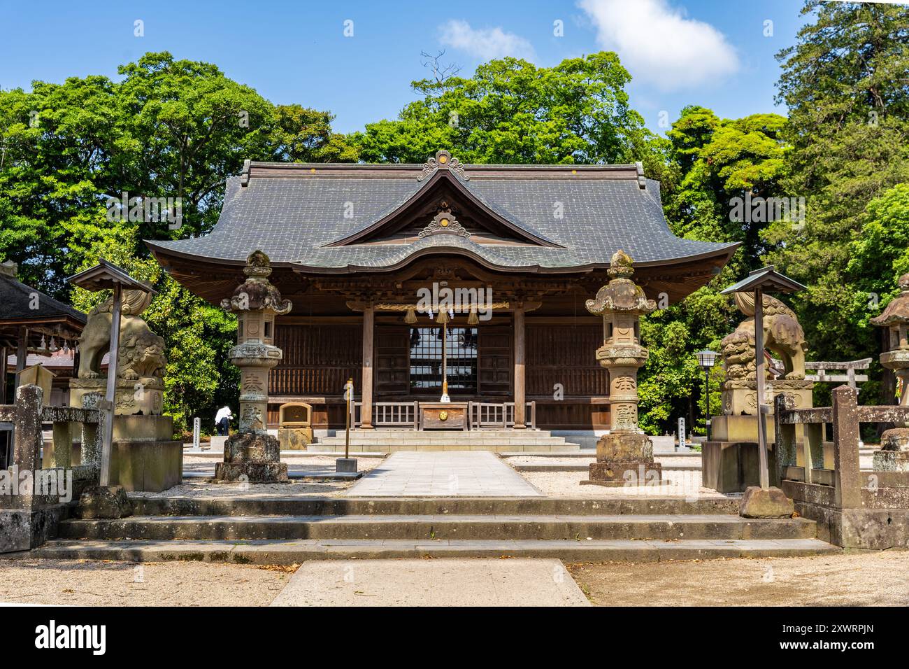 Fukutokuinari Jinja, a Shinto shrine in the precint of Matsue Castle ...
