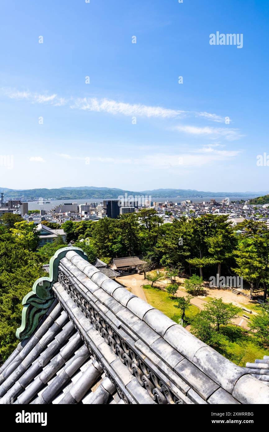 Aerial view japanese castle city hi-res stock photography and images ...