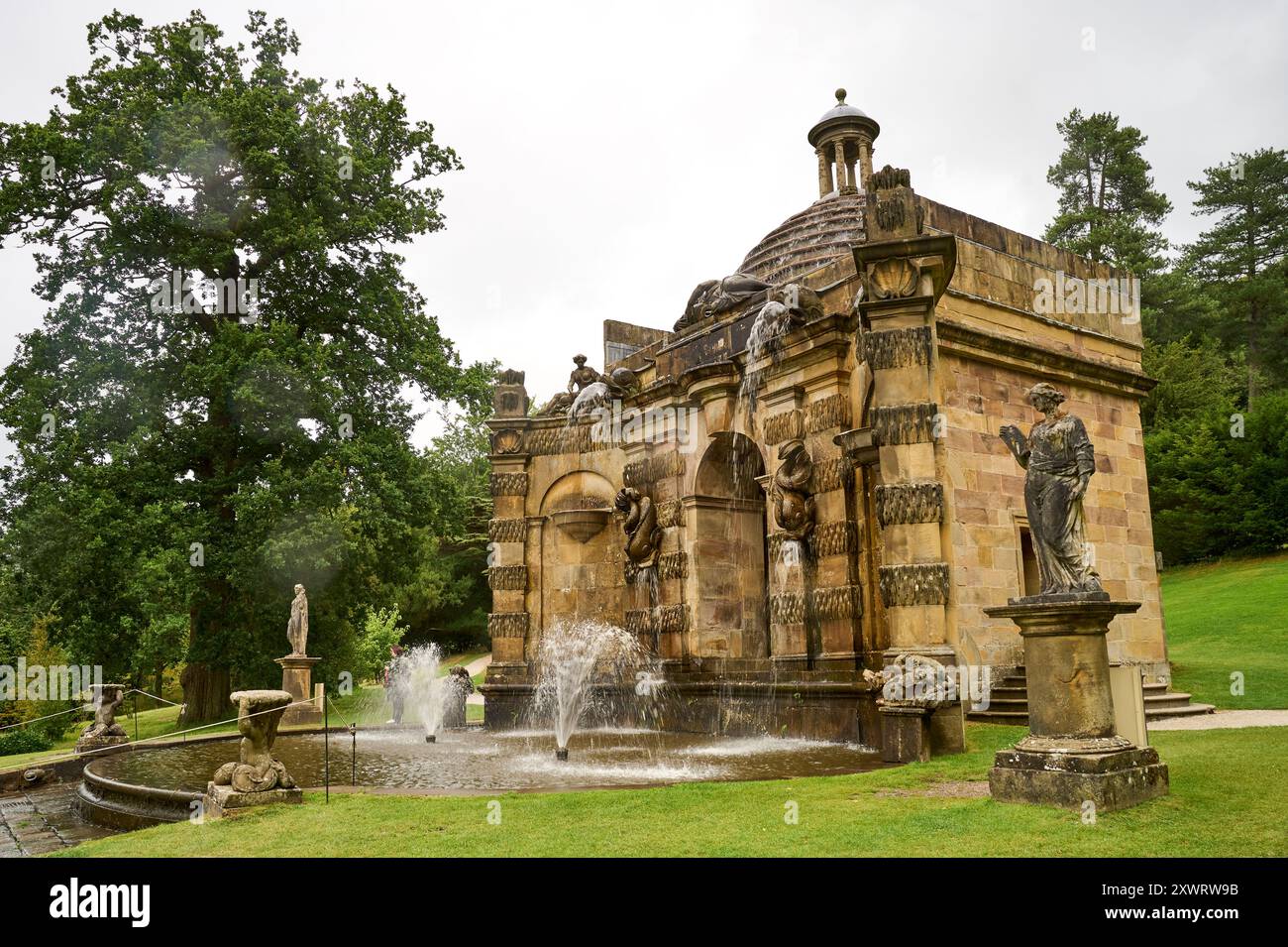 Cascade House at Chatsworth House Stock Photo - Alamy