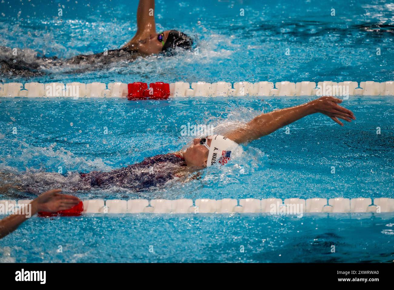 Alexandra Walsh (USA) competing in the Women's 200 metre individual ...