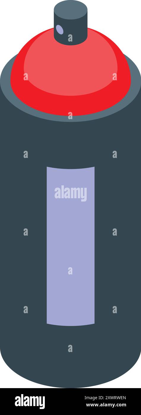 Red spray paint can, an essential tool for creating vibrant and ...