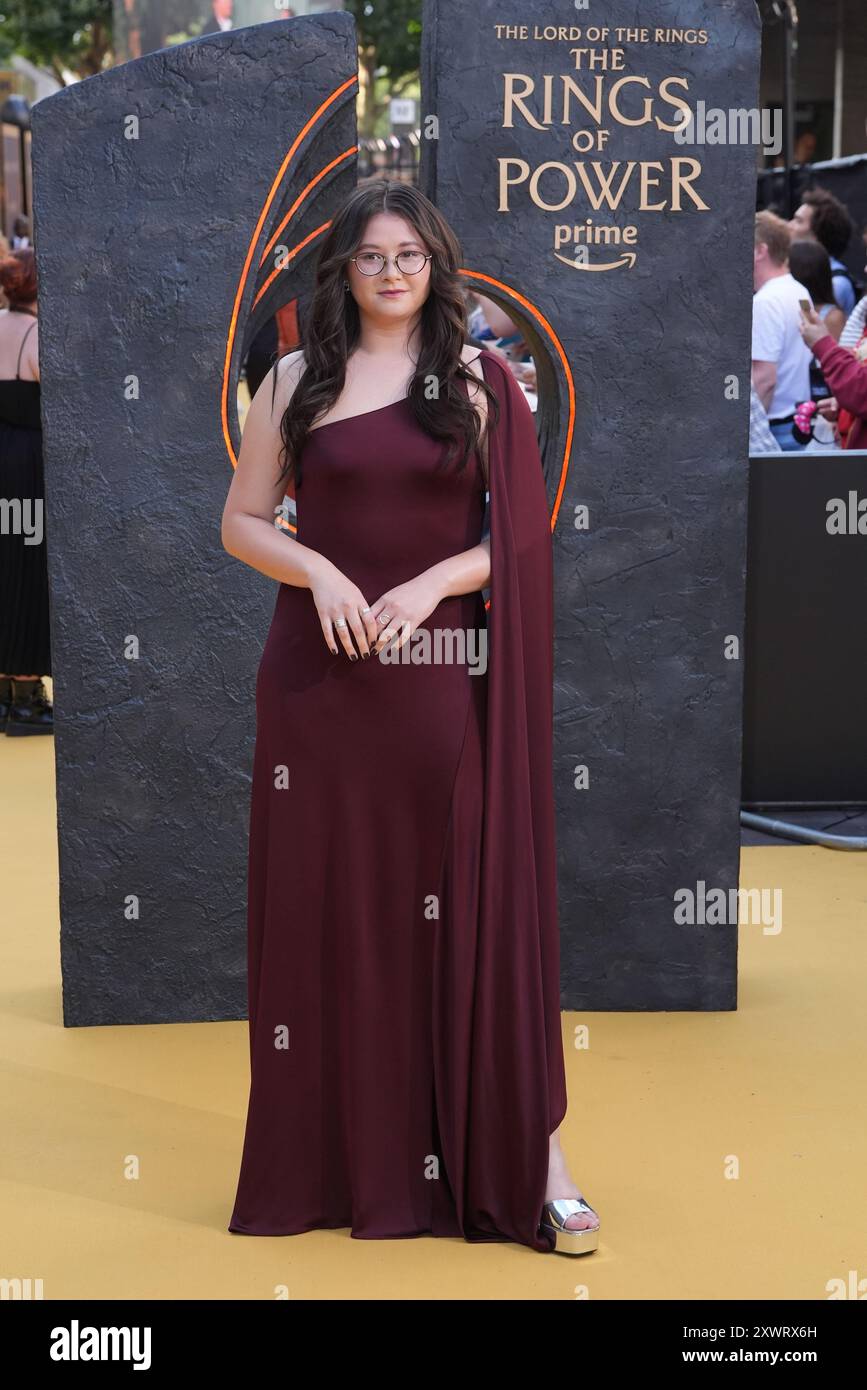 Megan Richards arriving at the World premiere for Season Two of The ...