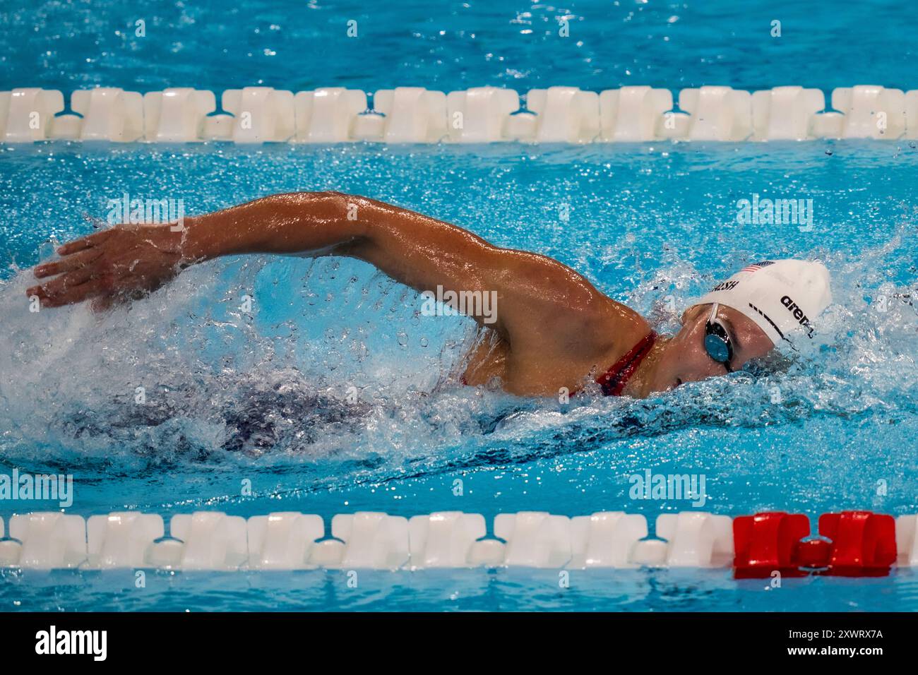 Alexandra Walsh (USA) competing in the Women's 200 metre individual ...