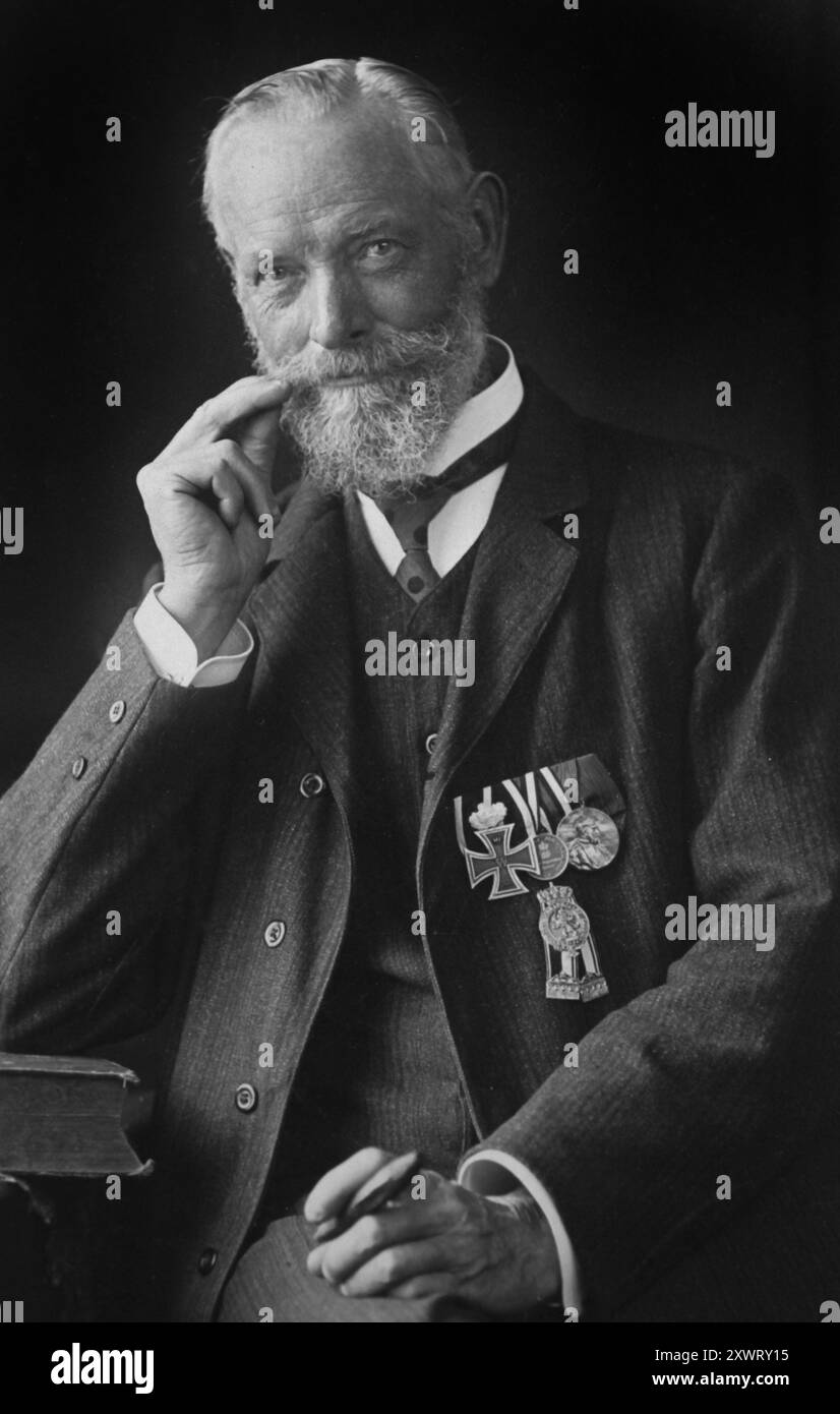 Portrait of a Prussian / German man with medals, ca. 1890s Stock Photo ...