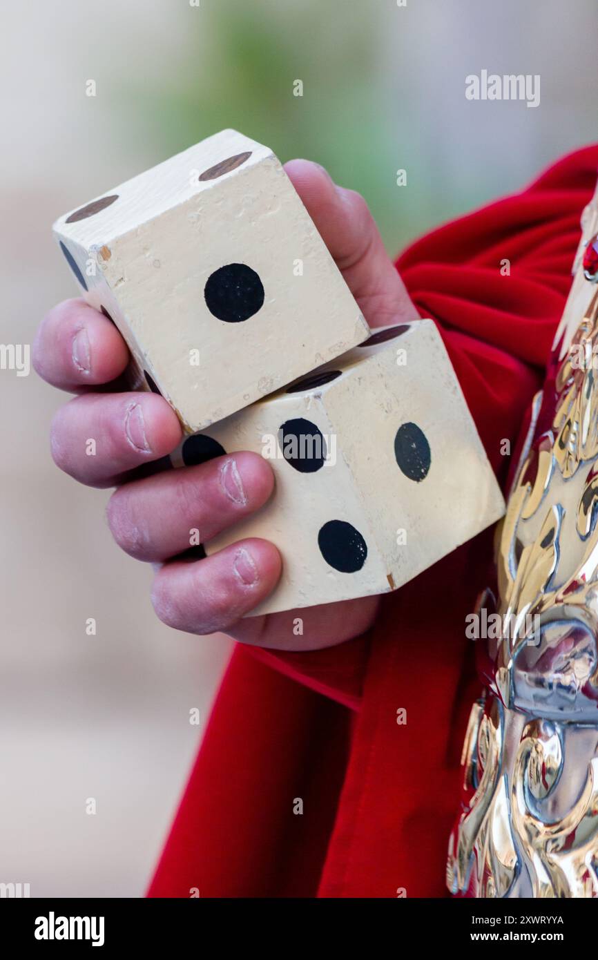 Number dice human hand hi-res stock photography and images - Alamy