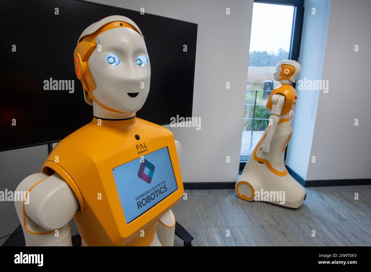 Demo robots at the National Robotarium, Heriot Watt University ...