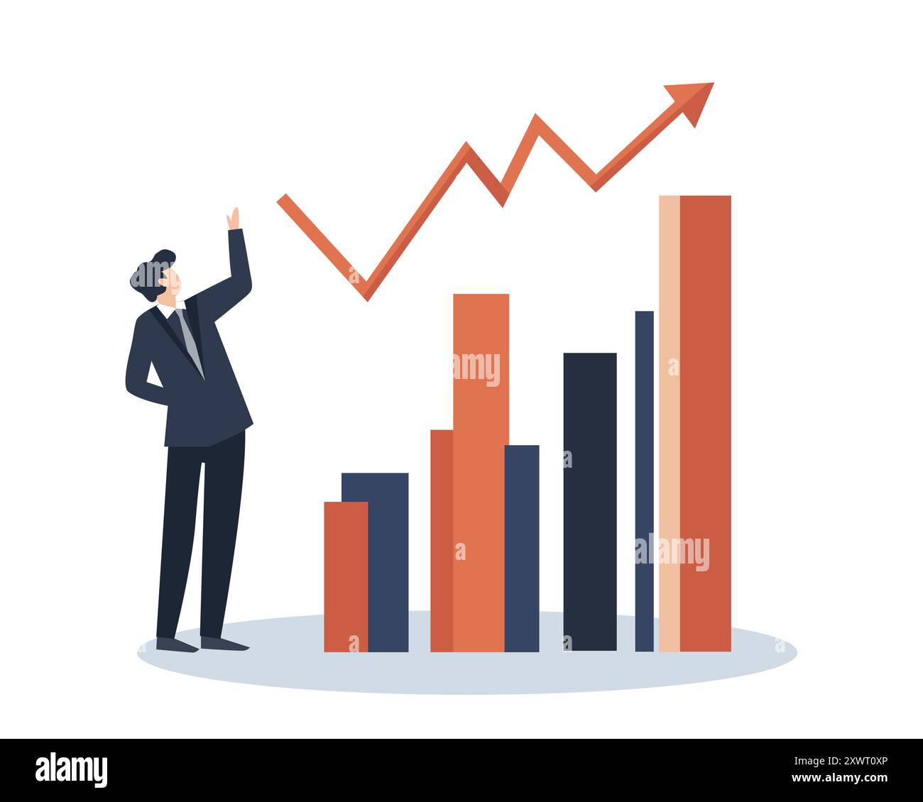 Bar graph and chart Stock Vector Images - Alamy