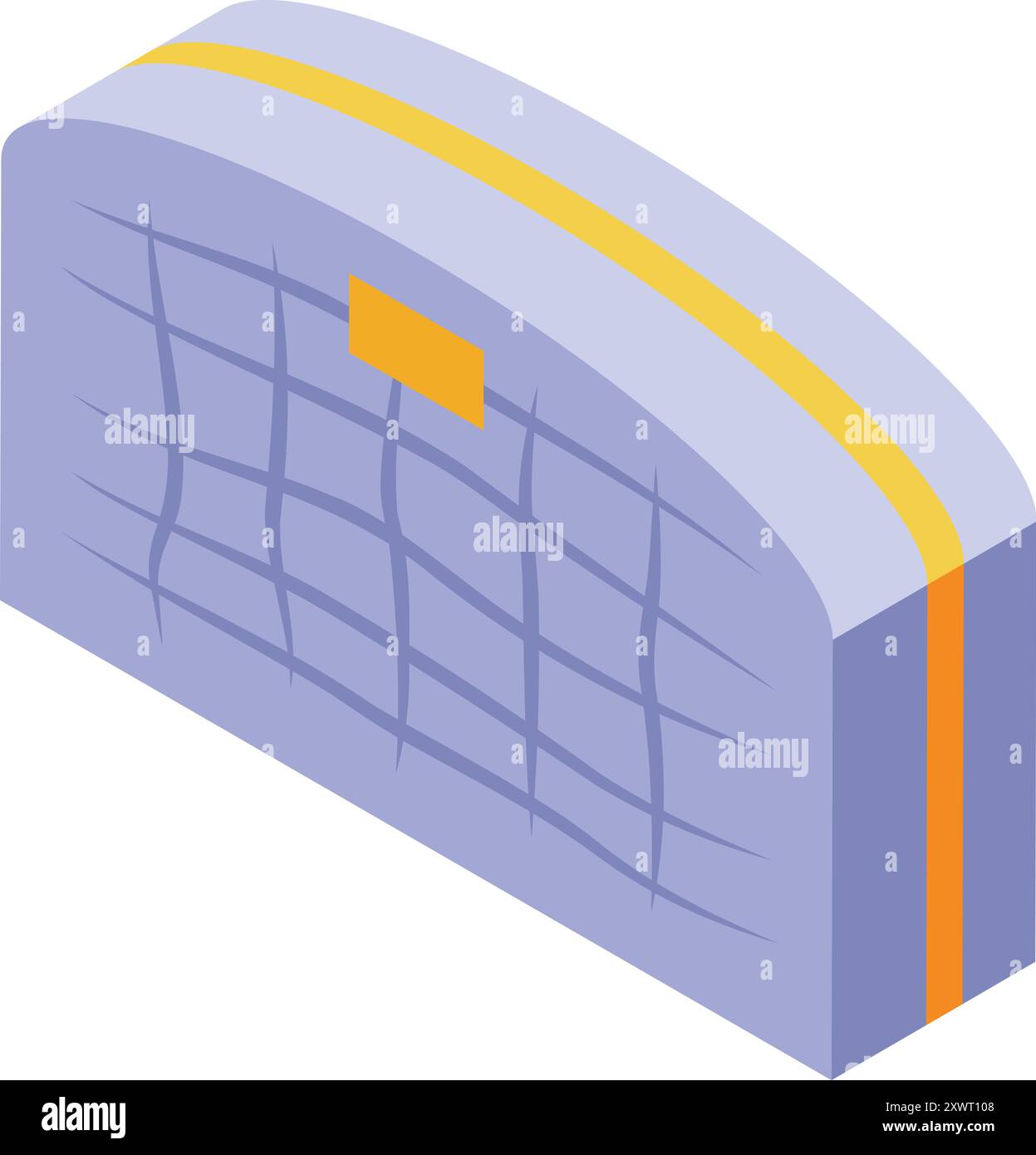 Isometric view of the kaaba stone, a sacred islamic site located in ...