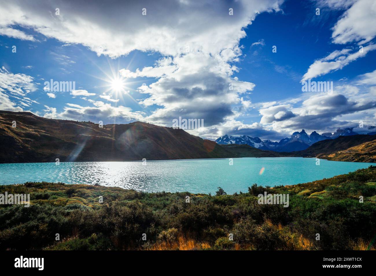 Amazing View to the Landscapes of the Torres Del Paine National Park ...