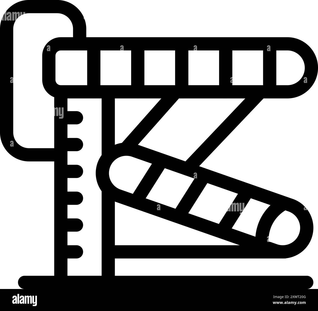 Starting block used by swimmers at the start of a swimming competition ...