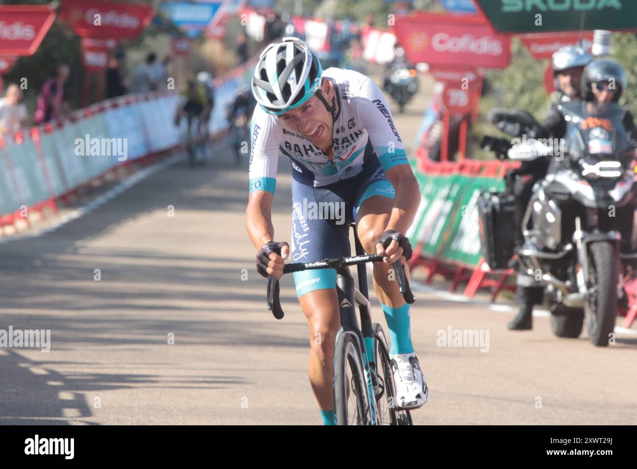 Antonio Tiberi of Italy and Bahrain team takes best young rider jersey ...