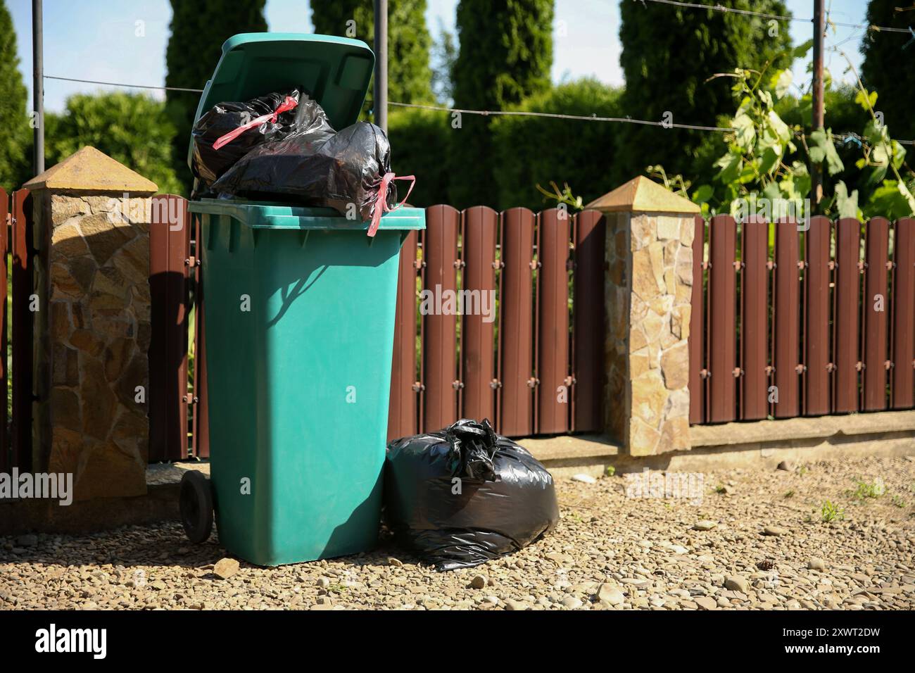 Bags for sorting garbage hi-res stock photography and images - Alamy