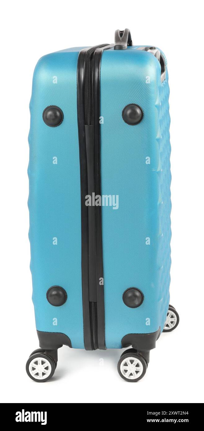 Blue suitcase isolated on hi-res stock photography and images - Alamy