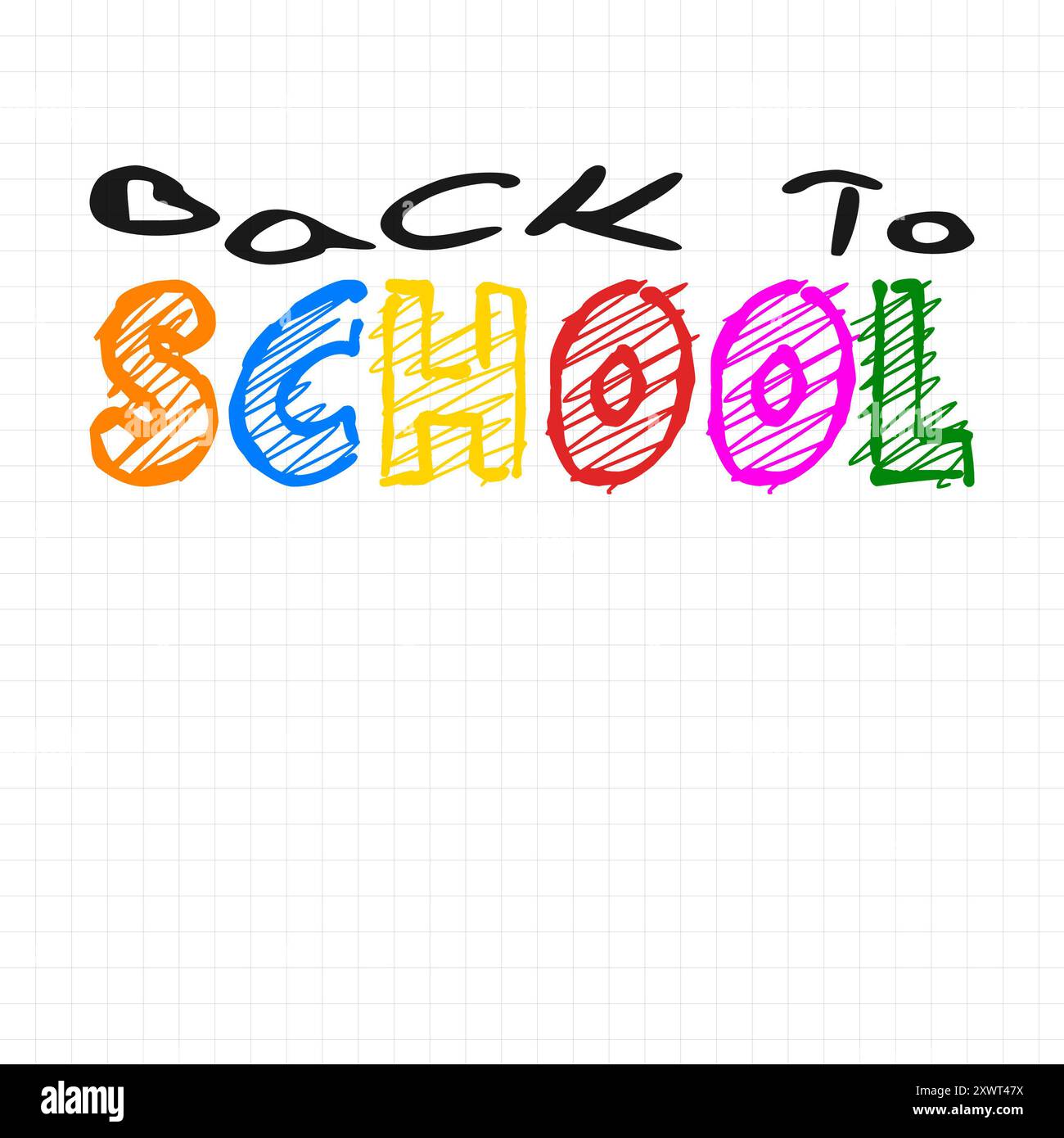 Back to school, Illustrative background Stock Photo - Alamy