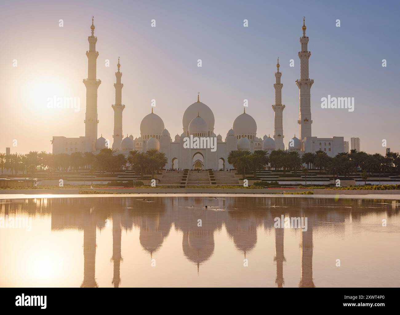 Abu Dhabi, UAE - January 14 2024: Evening view from Wahat Al Karama or ...