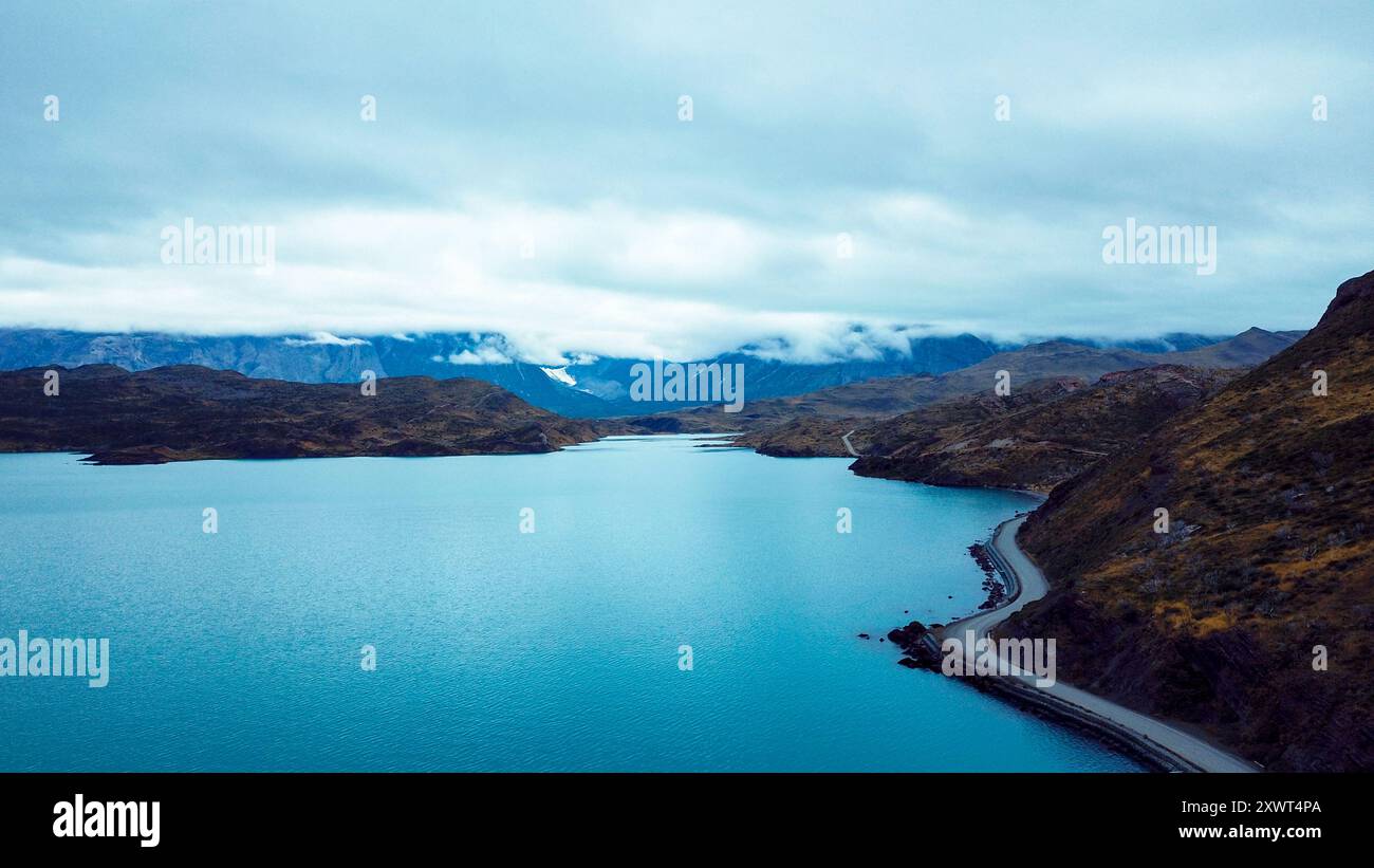 Aerial View to the Panorama of Torres Del Paine National Park in ...