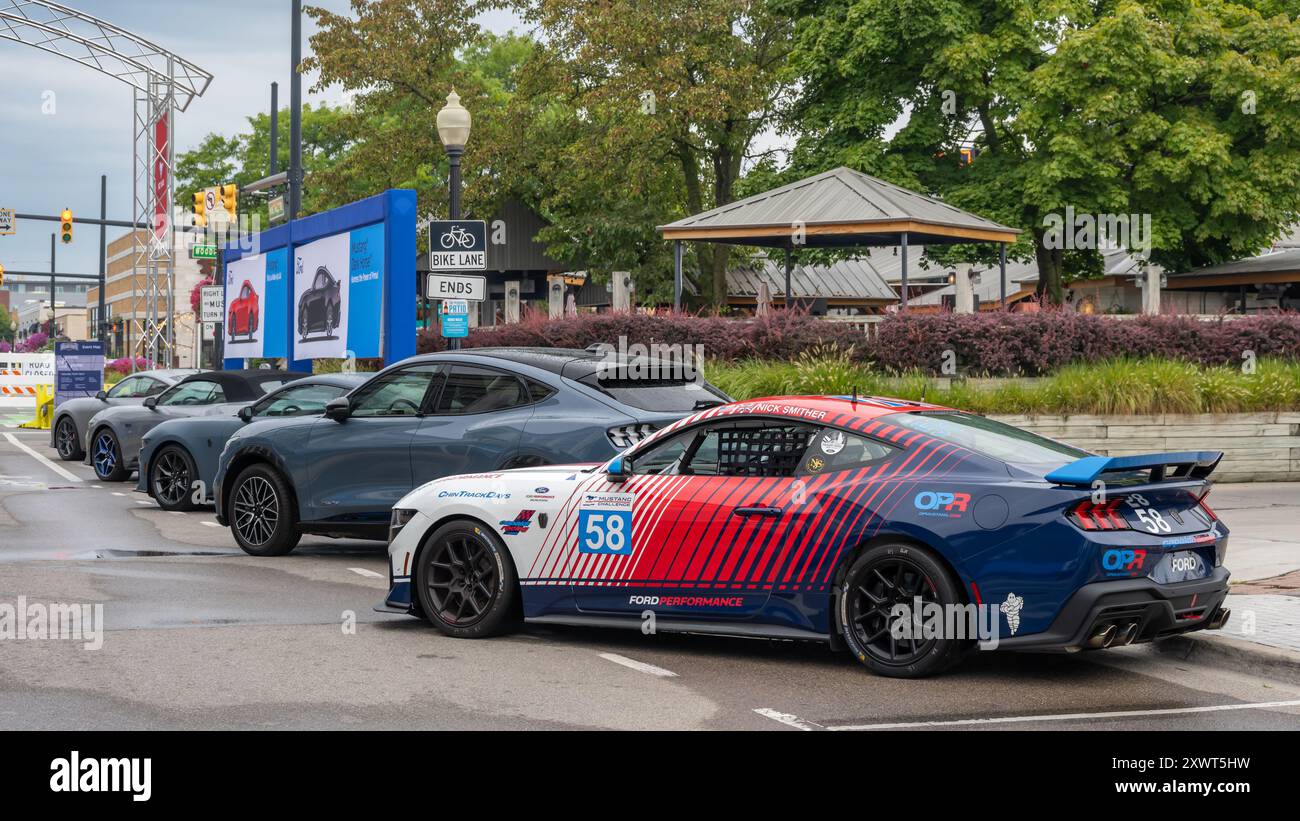 FERNDALE, MI/USA - AUGUST 16, 2024: Ford Mustang Dark Horse R #58 ...