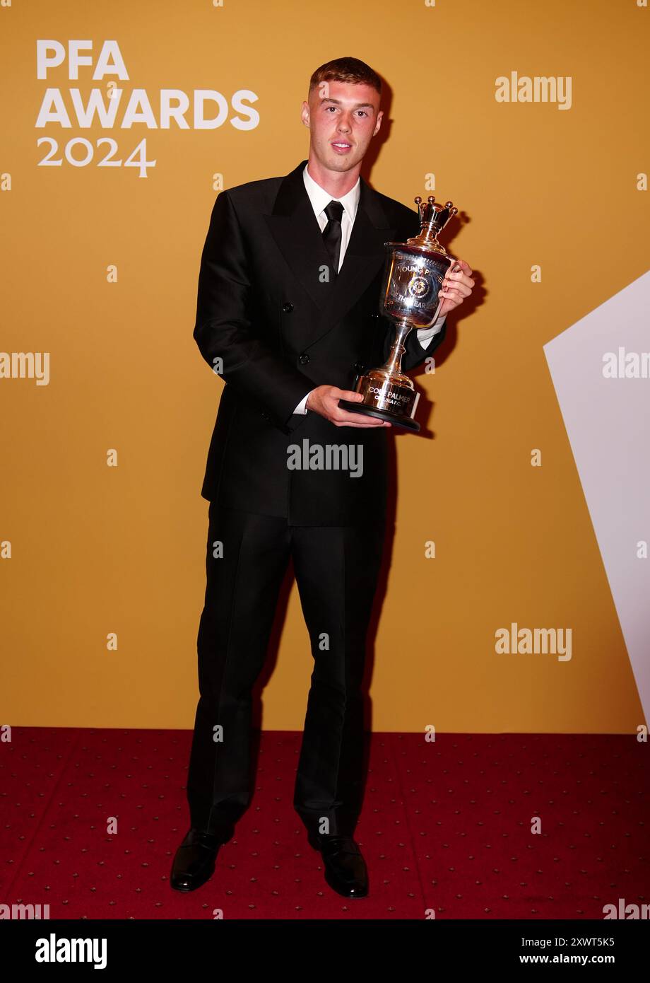 Cole Palmer after winning the PFA Young Player of the Year award during ...