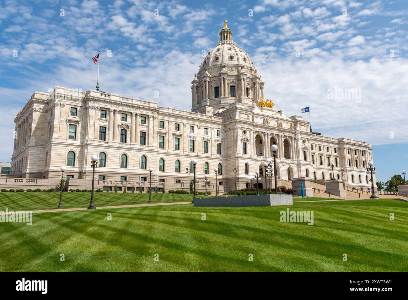 Exterior of the Minnesota State Capitol Building, built between 1896 ...