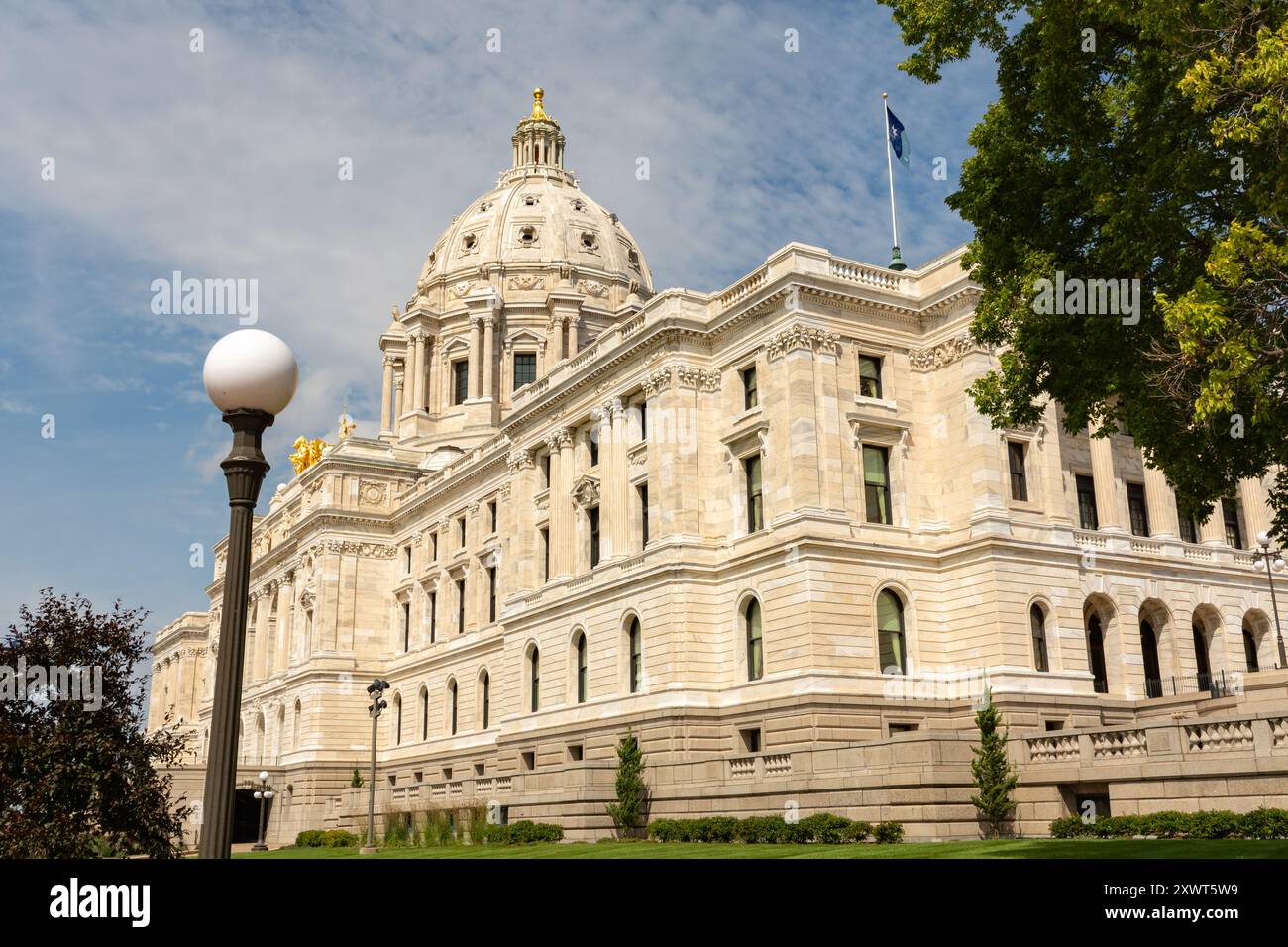 Exterior of the Minnesota State Capitol Building, built between 1896 ...