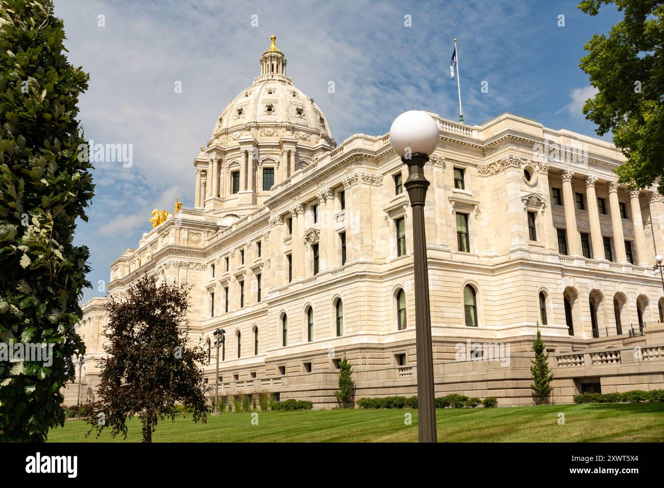 Exterior of the Minnesota State Capitol Building, built between 1896 ...