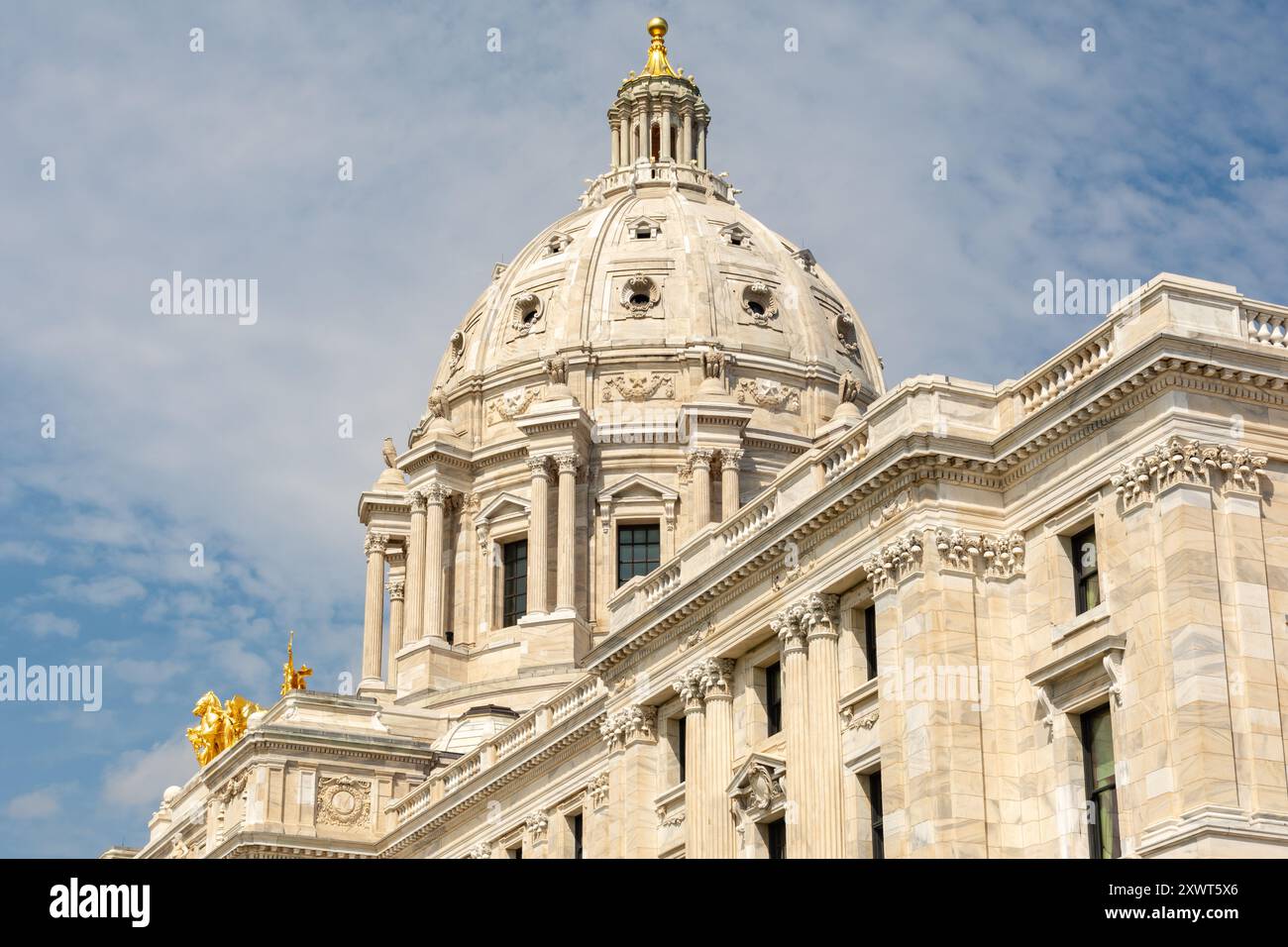 Exterior of the Minnesota State Capitol Building, built between 1896 ...