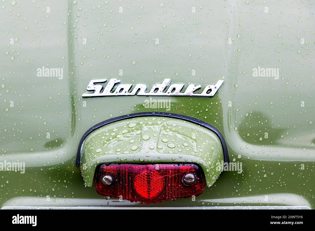 vintage classic standard 10 chrome car boot badge and logo with ...