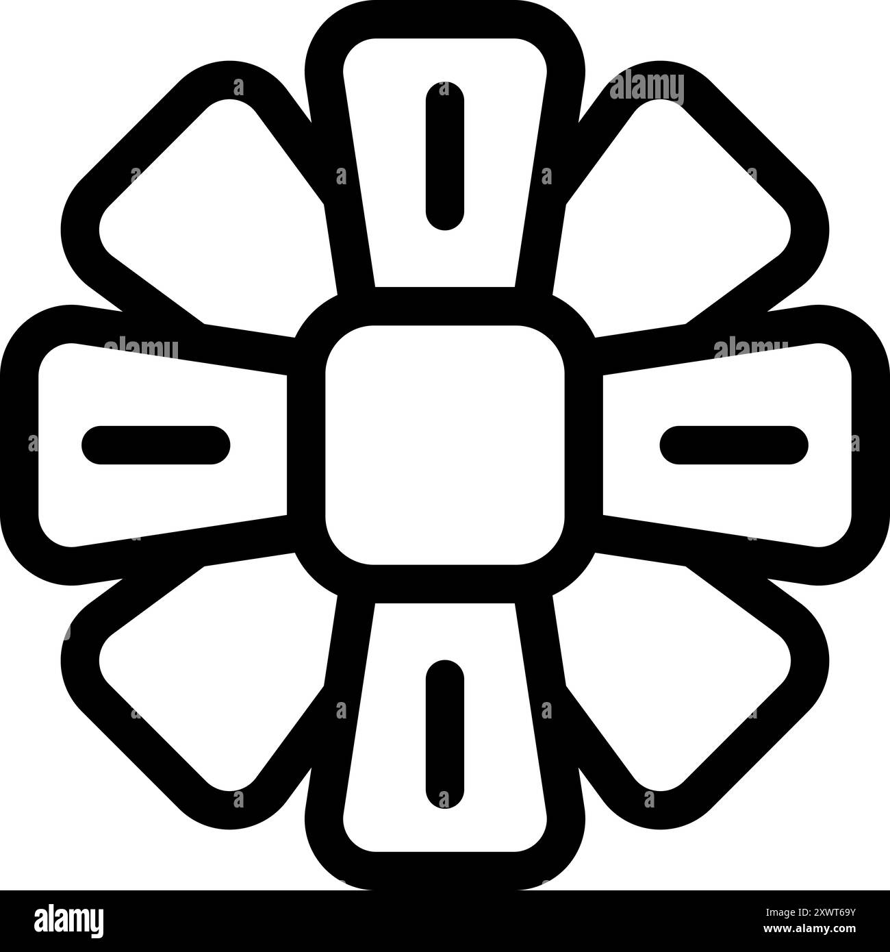 This icon represents a satellite in space, receiving and transmitting ...