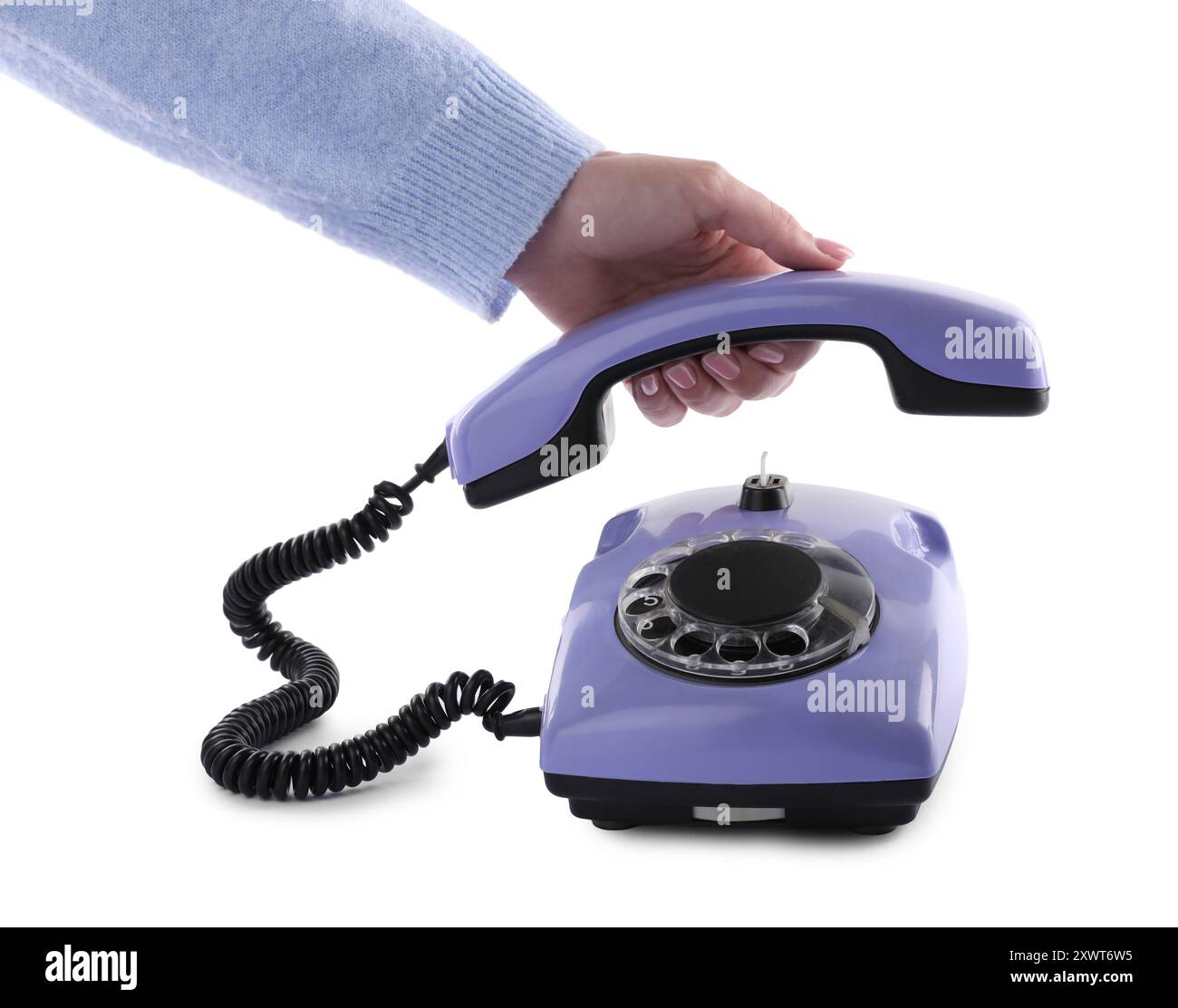 Business woman using landline phone hi-res stock photography and images ...