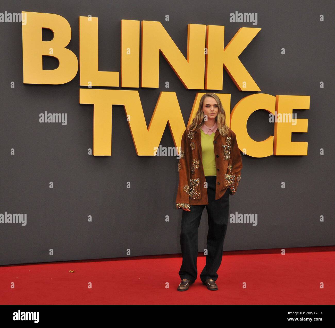 Cara Delevingne at the "Blink Twice" UK film premiere, Odeon LUXE ...