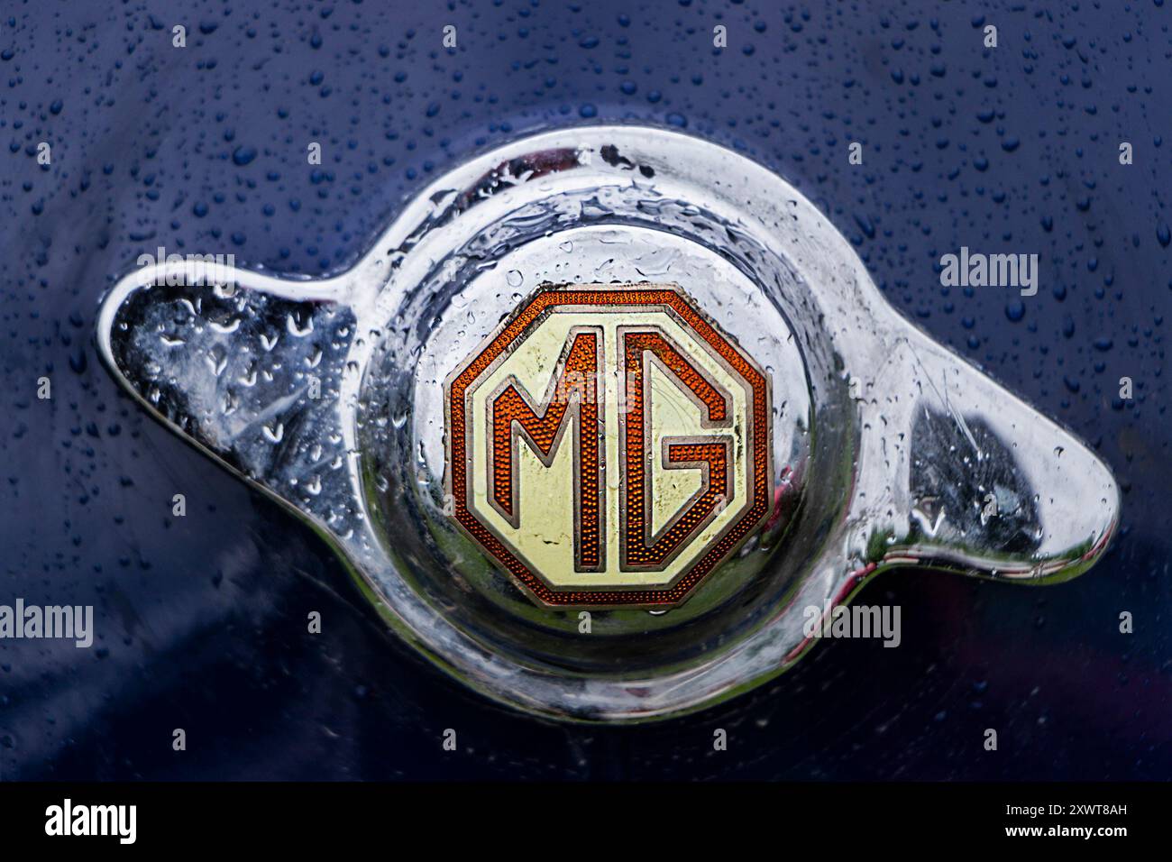 vintage classic MG MGB chrome car boot trunk badge and logo with ...
