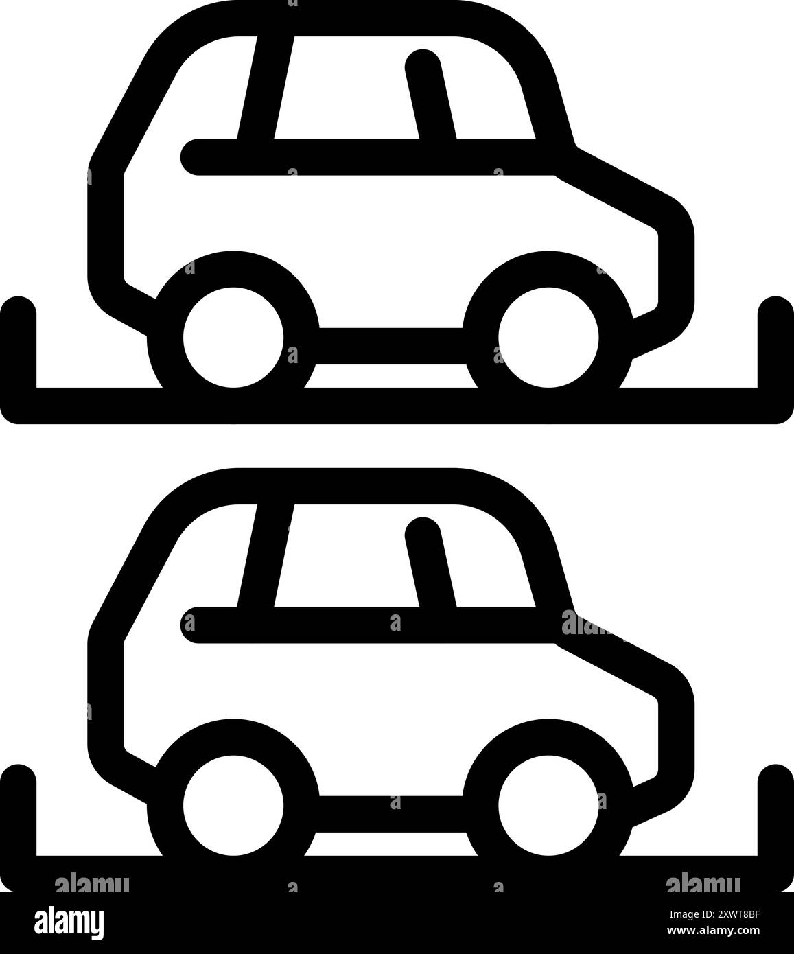 Car park stacked parking garage Stock Vector Images - Alamy