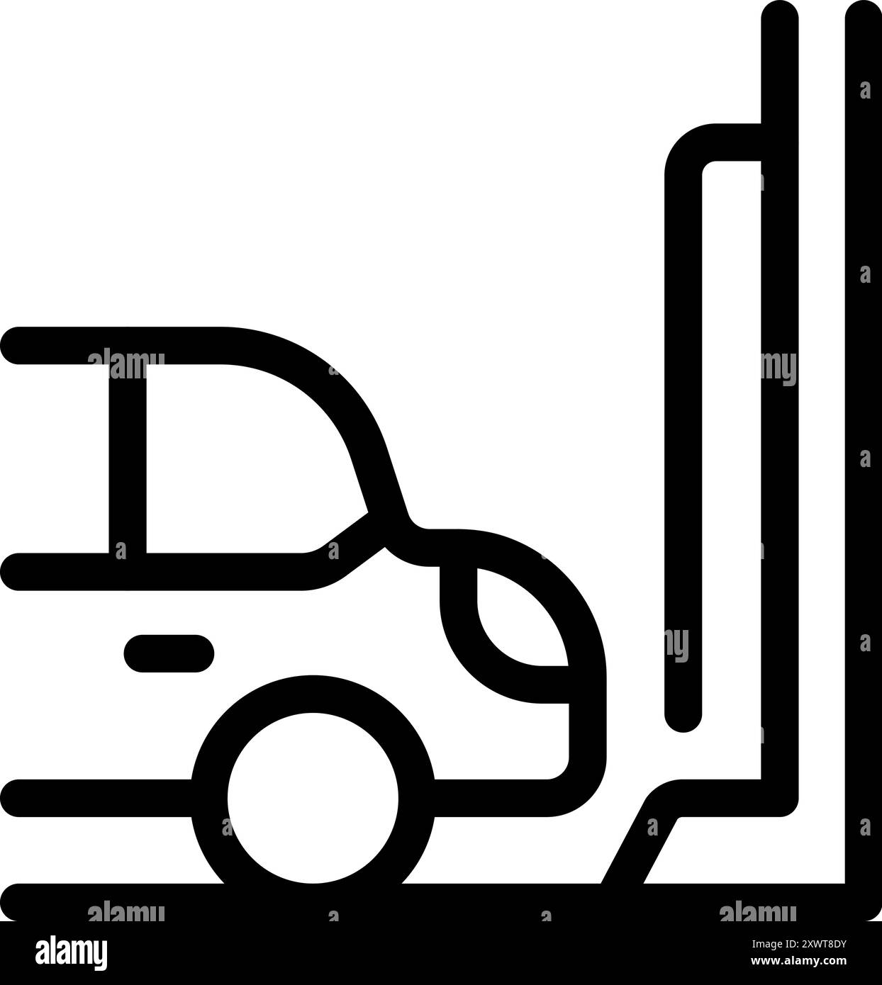 Line art icon of a car entering an automated car wash station Stock ...