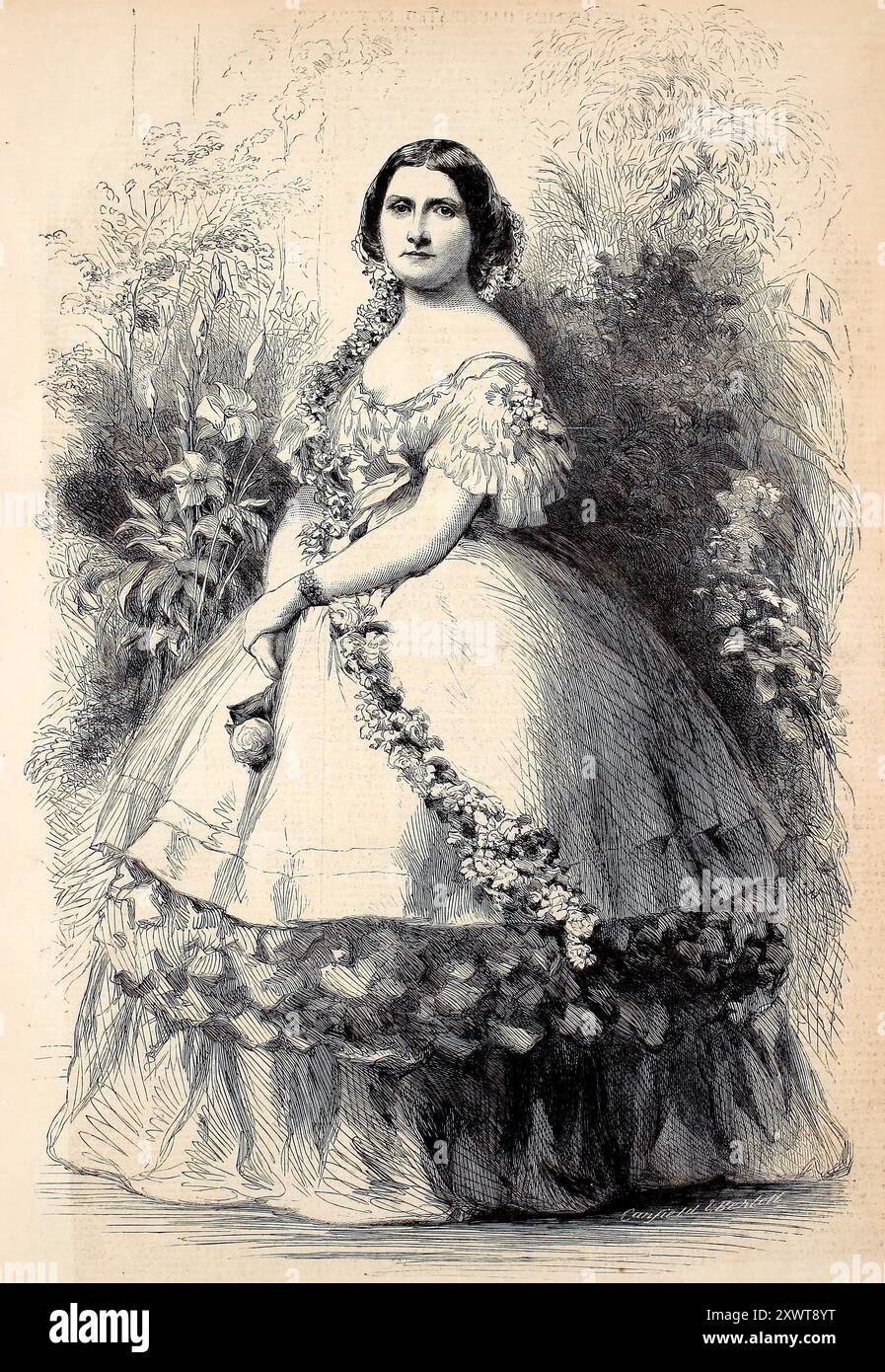 Portrait of Miss Harriet Lane, Presiding Lady of the White House. March ...