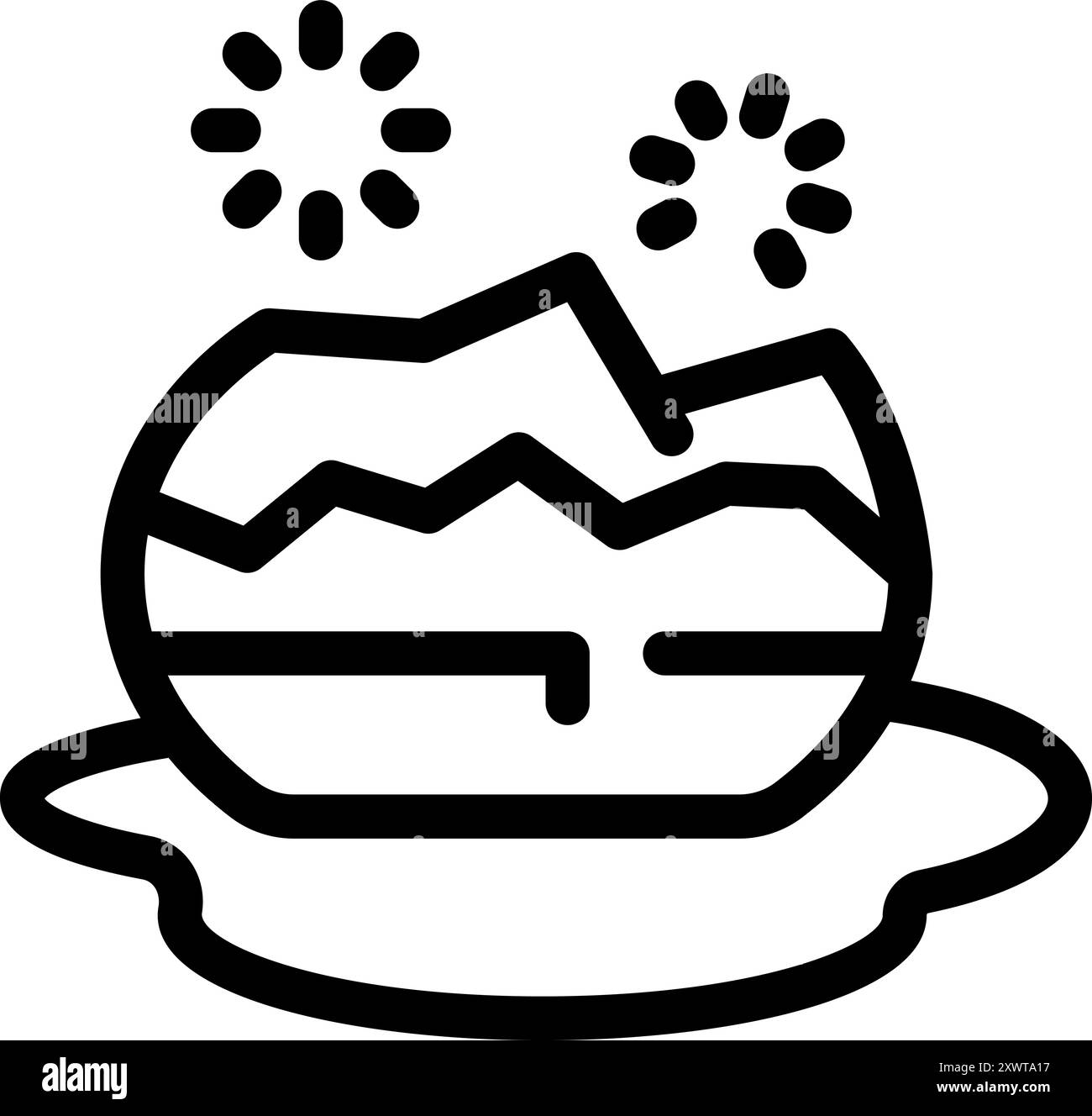 Breaking egg floor Stock Vector Images - Alamy