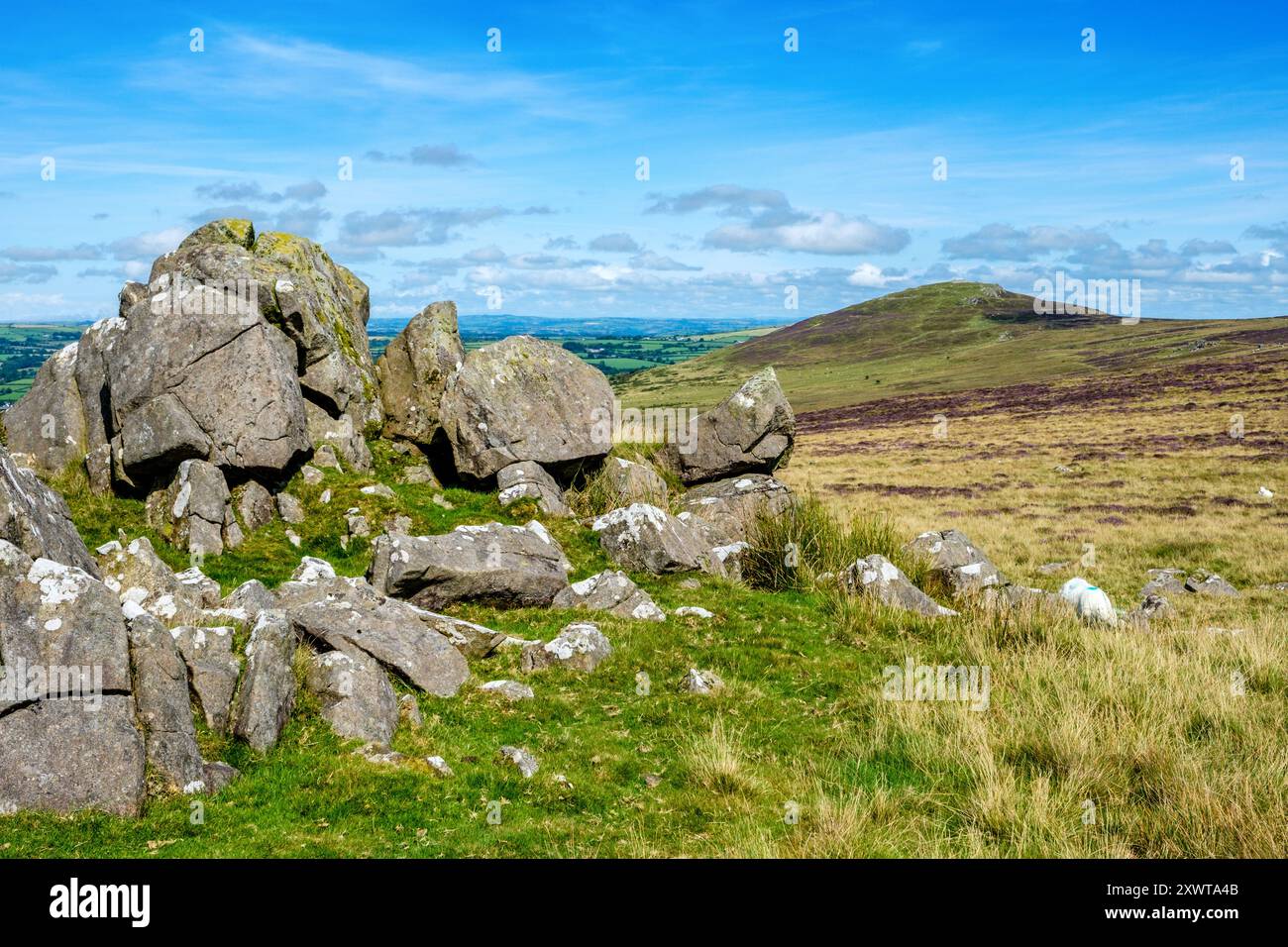 Foel Drygarn, an iron age hillfort on Mynydd Preseli ( the Preseli ...