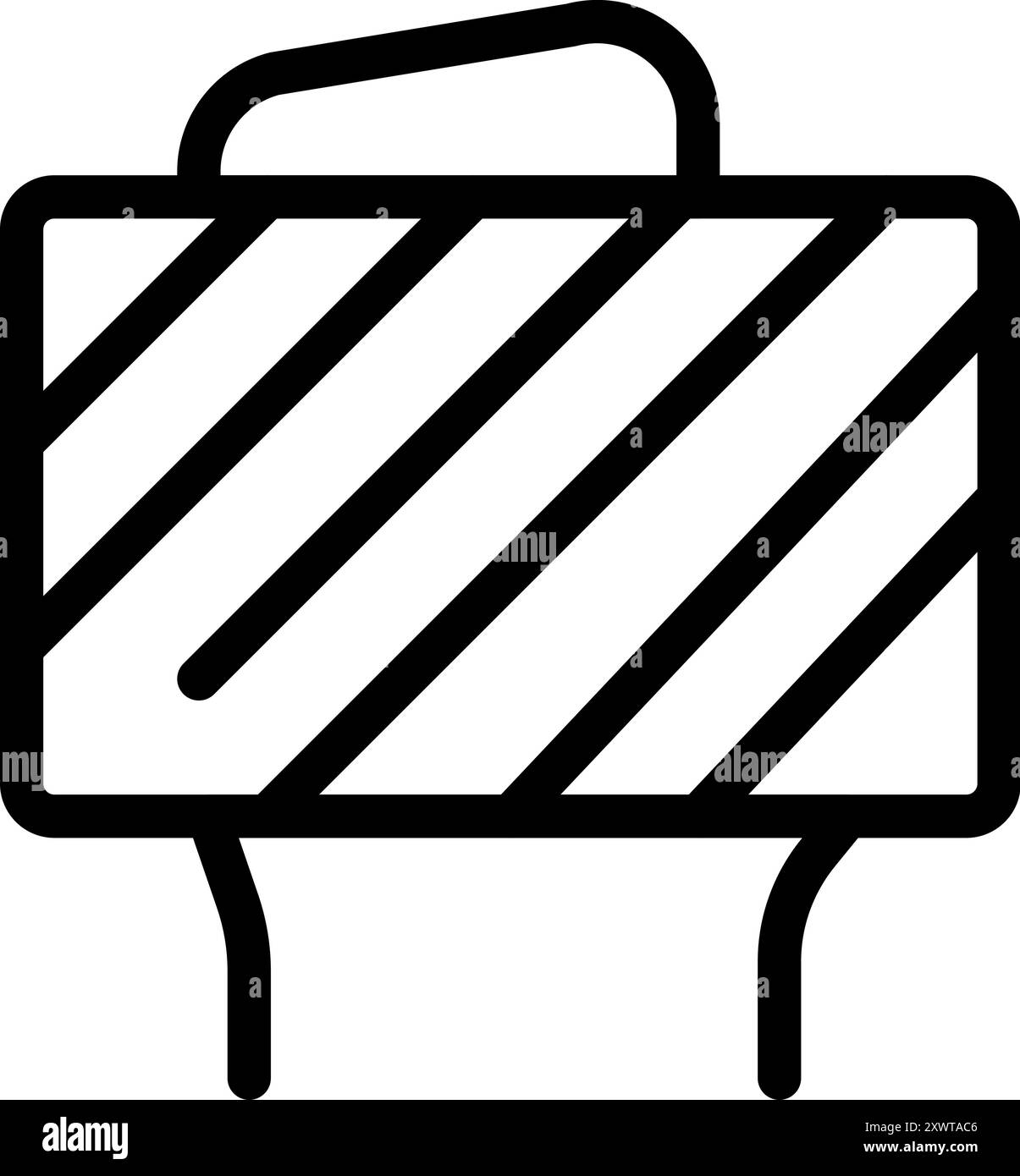 Simple outline barrier stripes Cut Out Stock Images & Pictures - Alamy